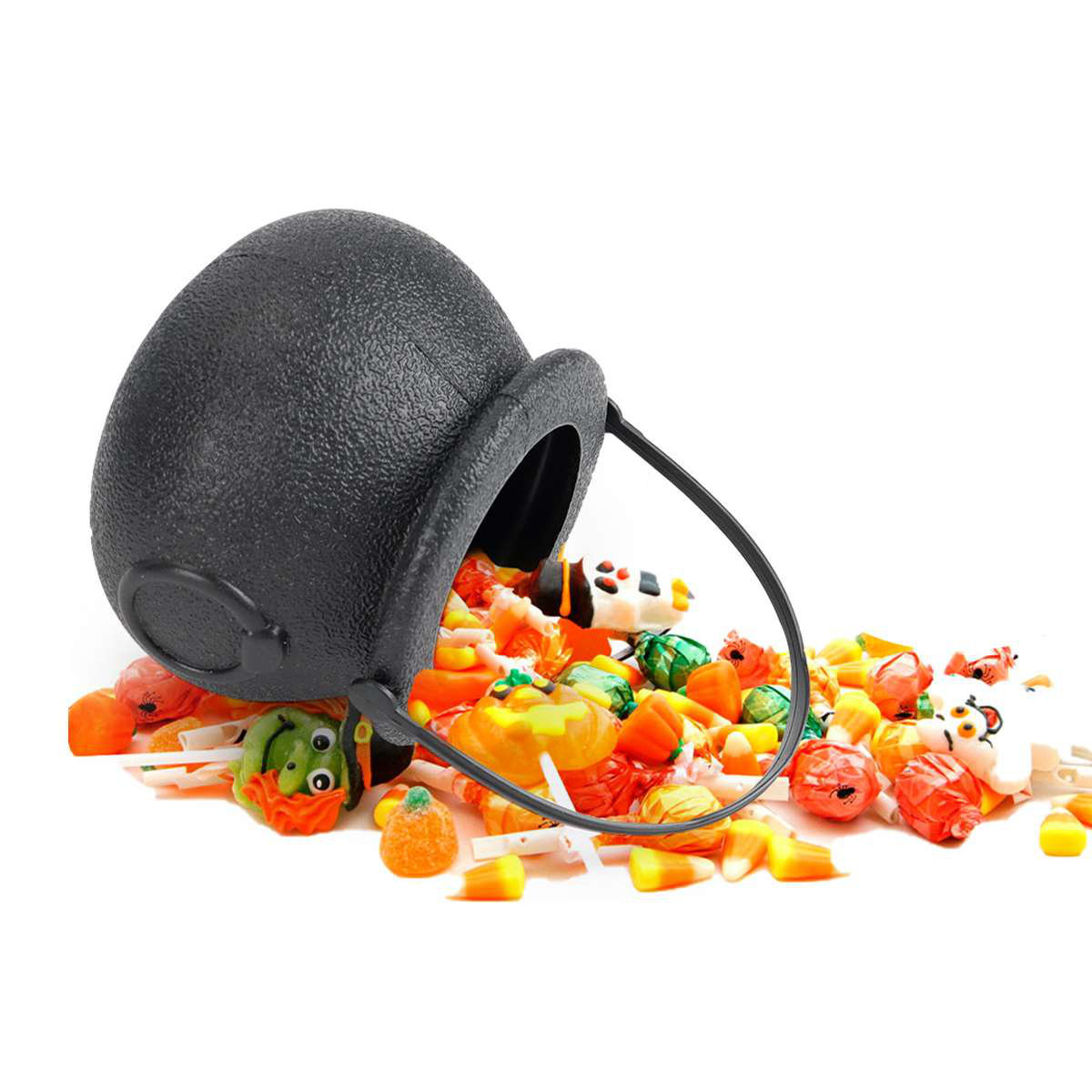 The Holiday Aisle® Set of 12 Halloween Candy Holder Mini Buckets Black ...