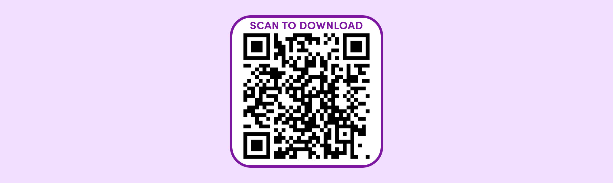 QR code to download the app