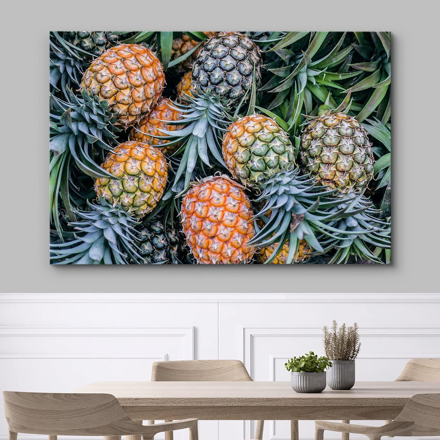 IDEA4WALL Kitchen Food Tropical Island Beach Fresh Pineapples Food ...