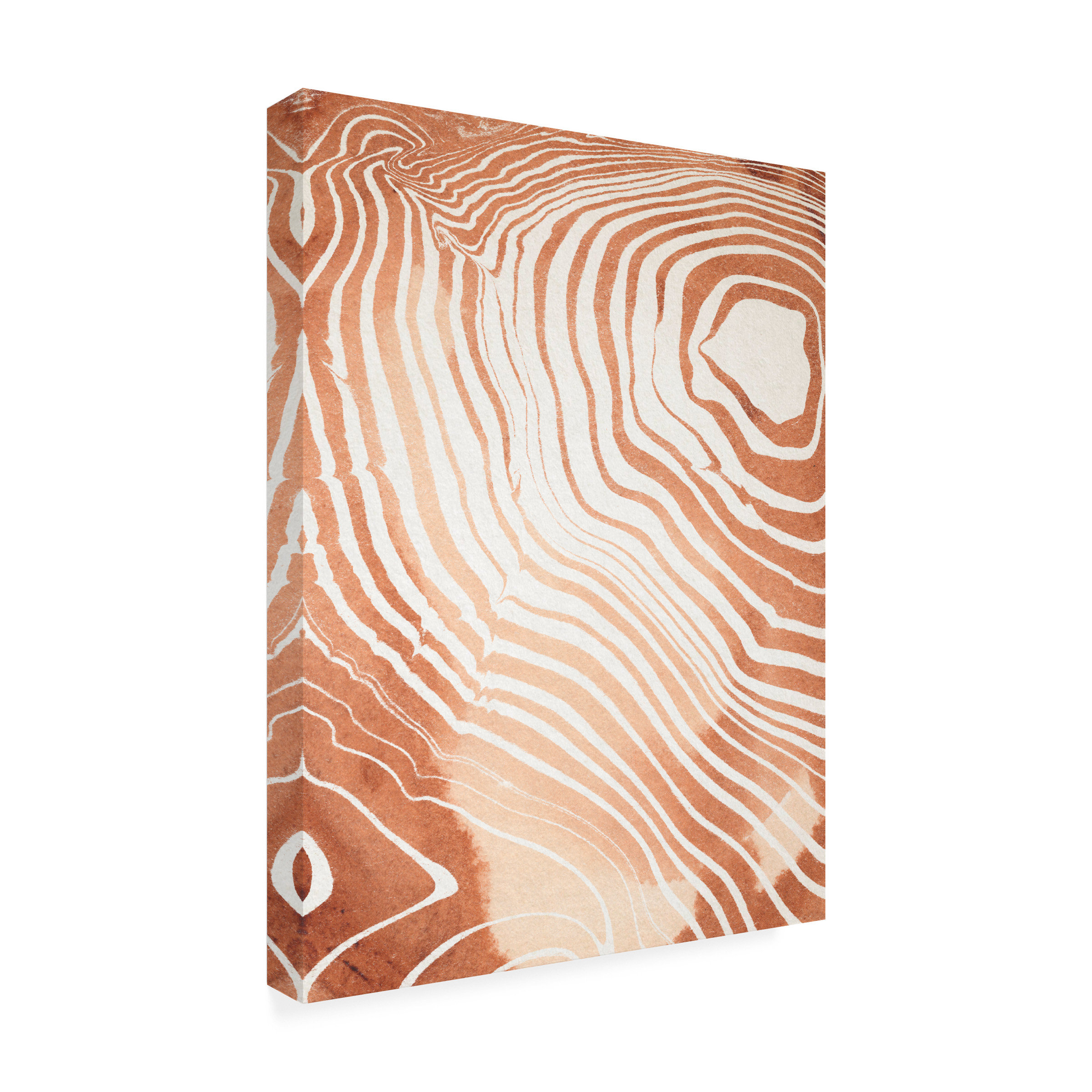 Ivy Bronx Wood Grain Suminagashi II by Annie Warren | Wayfair