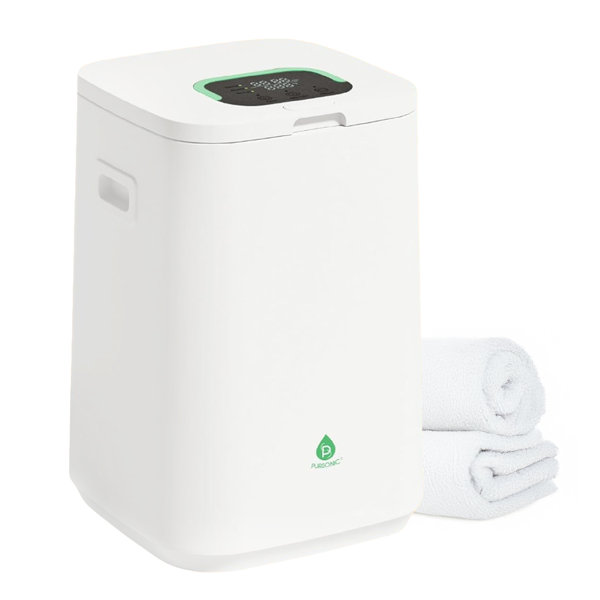 Pursonic 23 Liter Luxury Towel Warmer Bucket with LED Display in White ...