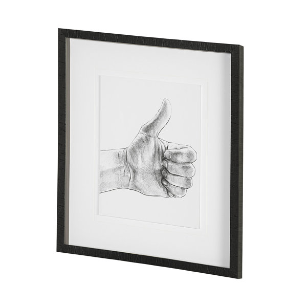 Loon Peak® Hand Signs I Framed On Paper Print | Wayfair