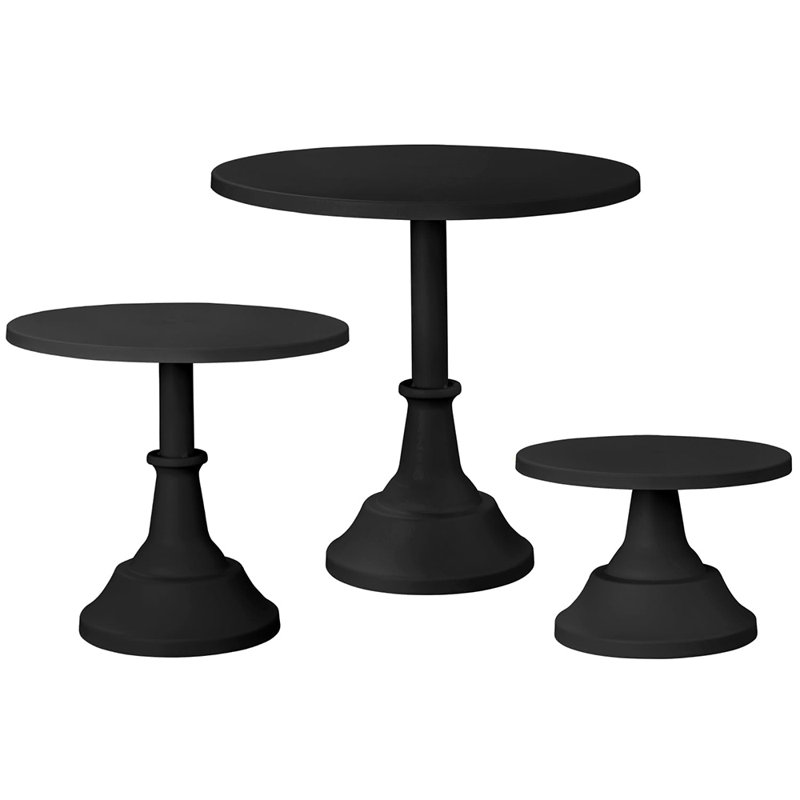Wildon Home® 3-PCS Cake Stand Set (8"/10"/12" Plate) for 6-10 Inch ...