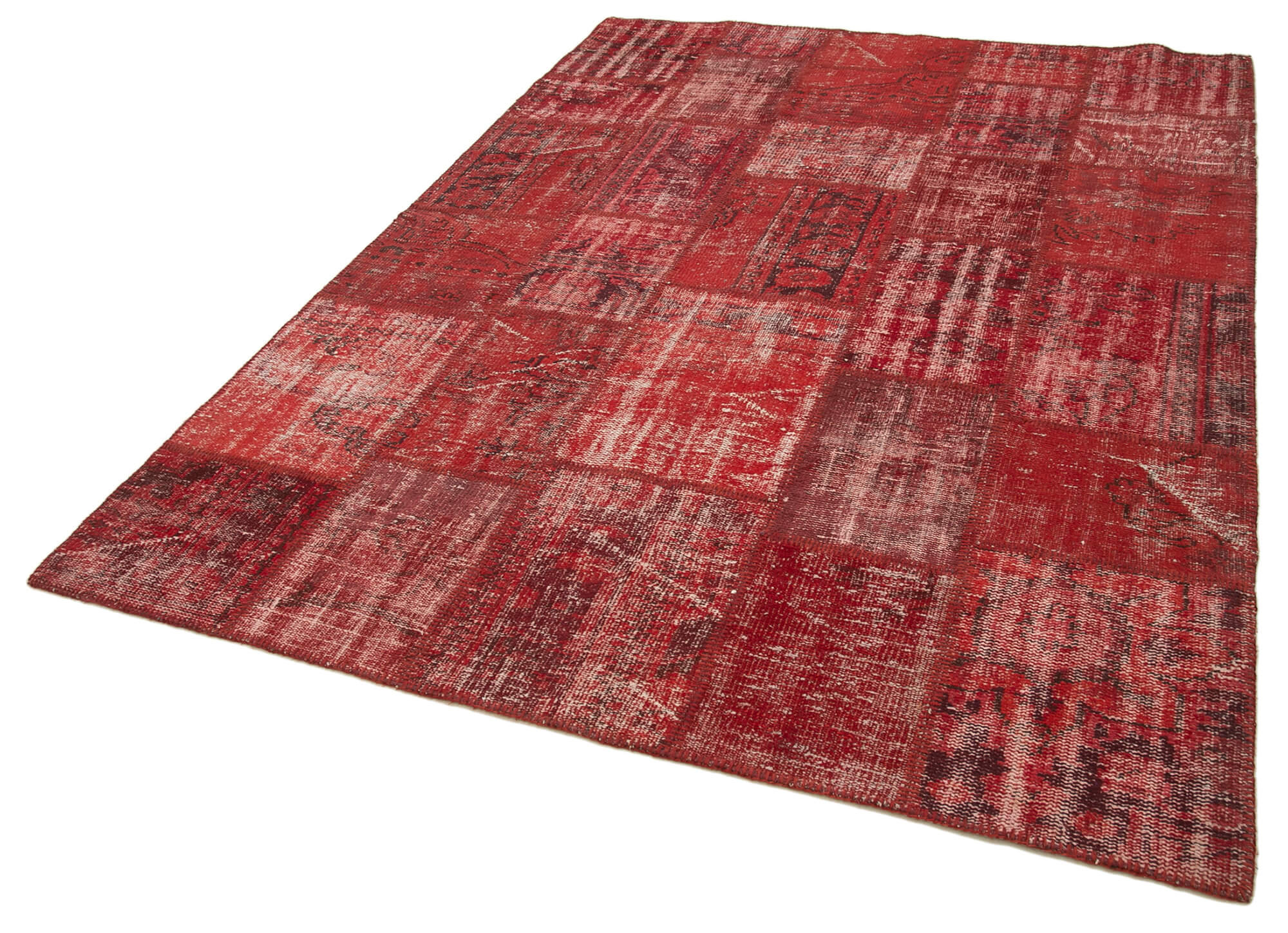 Foundry Select Sofea Hand Knotted Wool Patchwork Rug | Wayfair