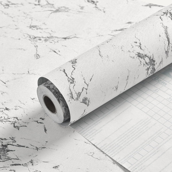 Ivy Bronx Matte Black Stripes Contact Paper, 17.4"X394" Self-Adhesive ...