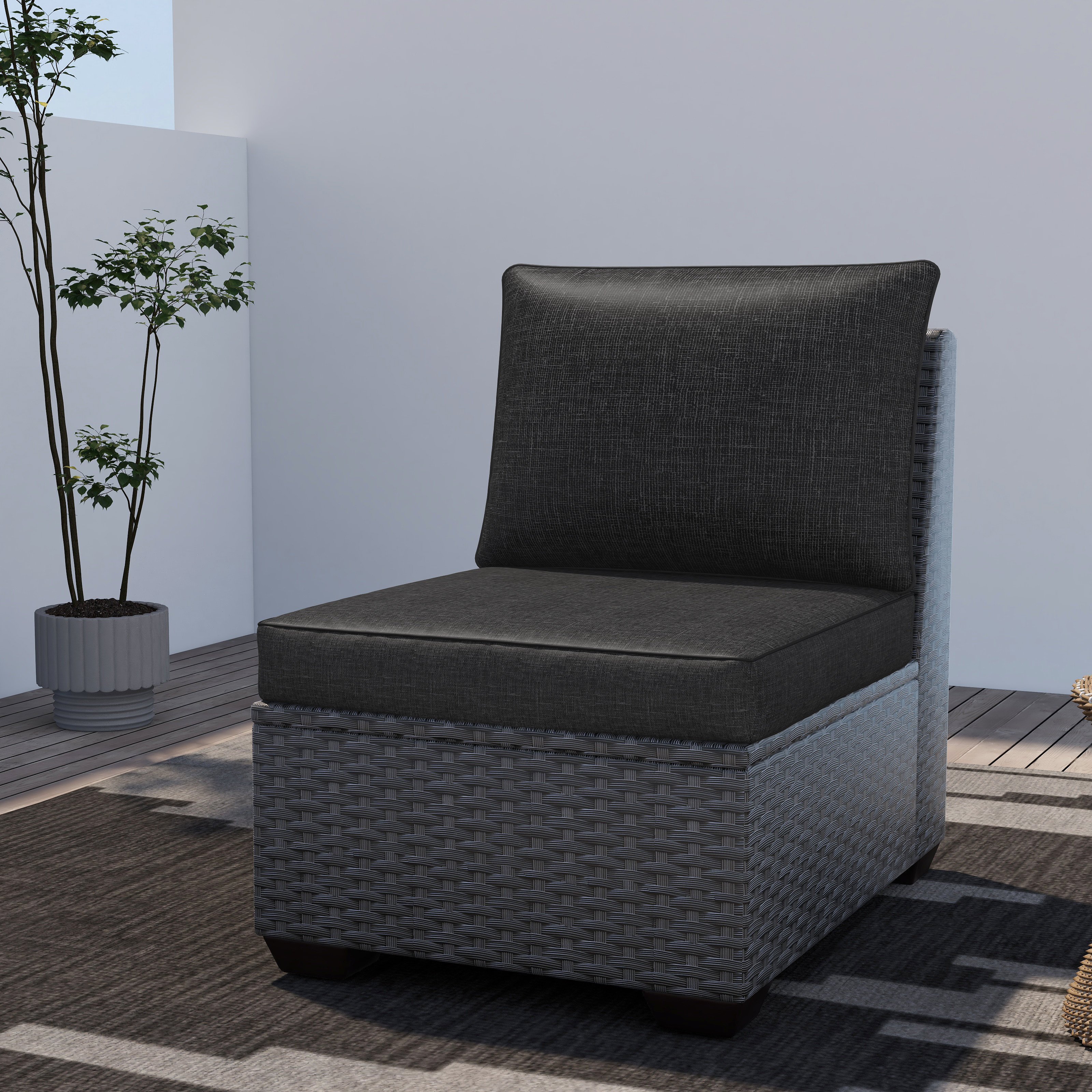 Ebern Designs Meridian Outdoor Stylish Deep Seating Cushion Set ...