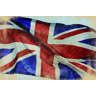 Williston Forge British Flag Flapping Long Dusty - Wrapped Canvas ...