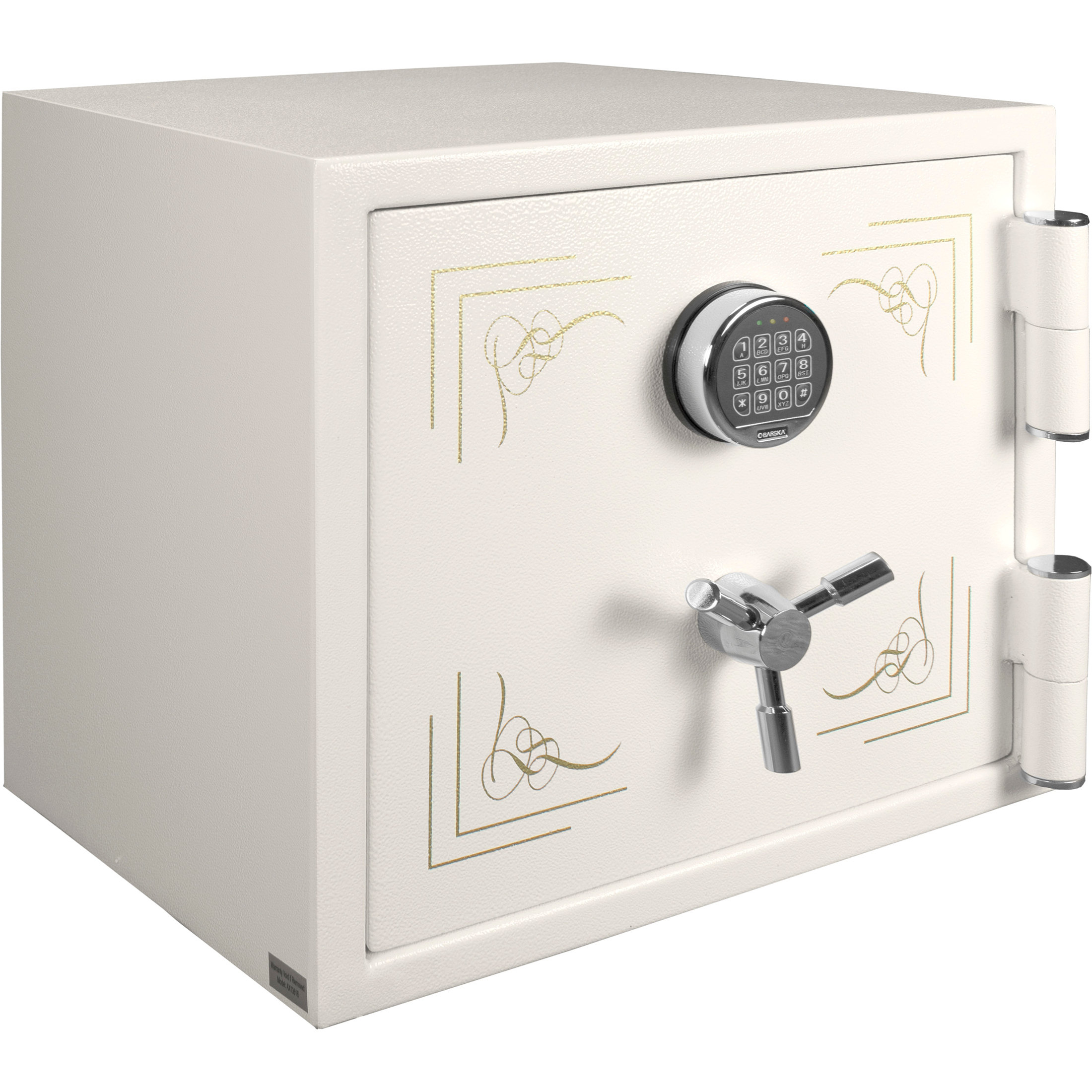dingdangxiang Keypad Fireproof Jewelry Safe in Elegant White | Wayfair