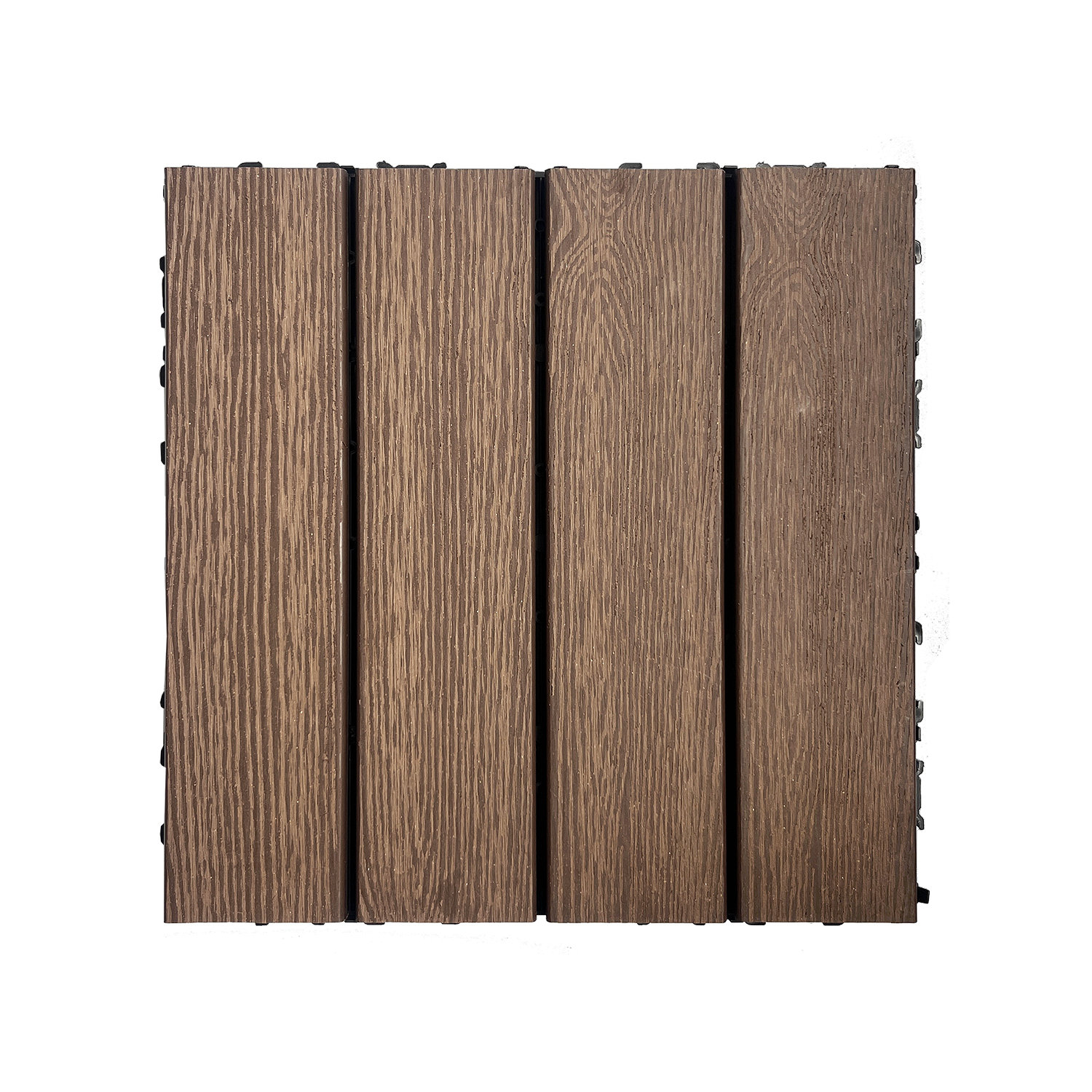 DAPPER DOODLES INC Wood Plastic Composite Deck Tiles Set Of 20Pcs, DIY ...