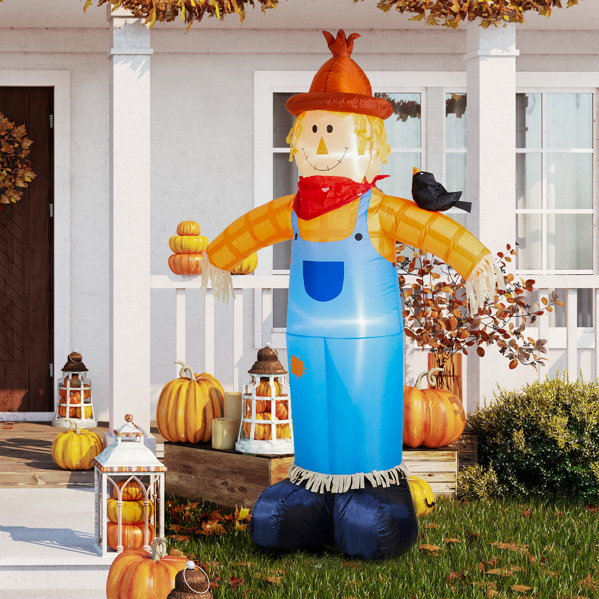 Glitzhome Scarecrow Inflatable - Wayfair Canada