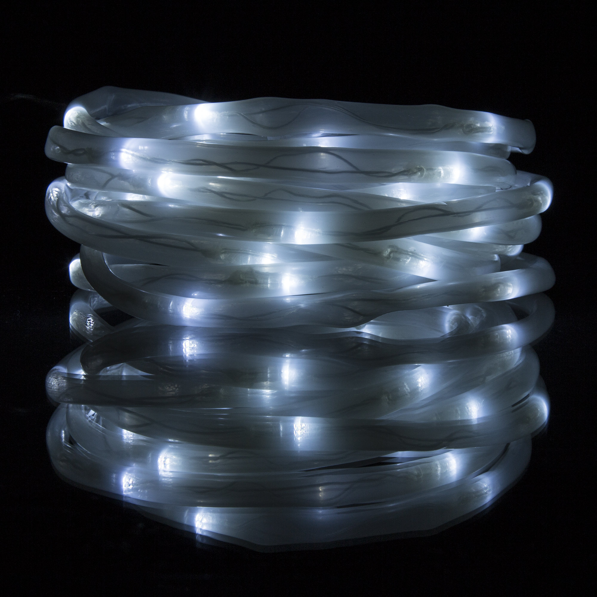Arlmont & Co. Thornton 23' Outdoor LED Solar Powered 50 - Bulb Rope ...