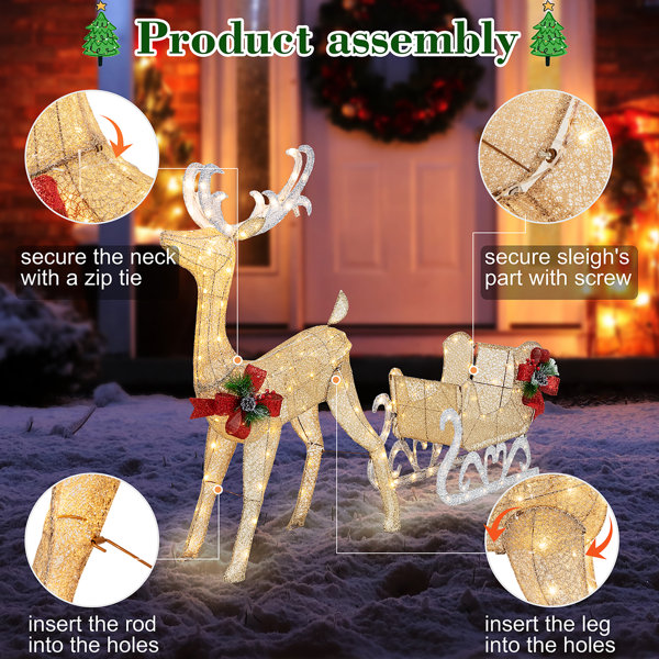 The Holiday Aisle® Christmas Lighted Display | Wayfair