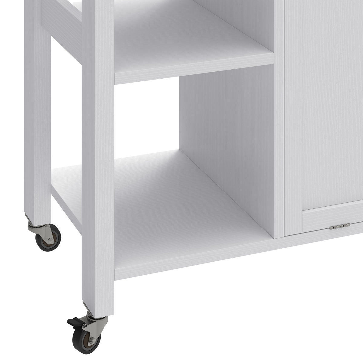 Winston Porter Kitchen Cart Kitchen Trolley With Spice Rack and Tilt ...