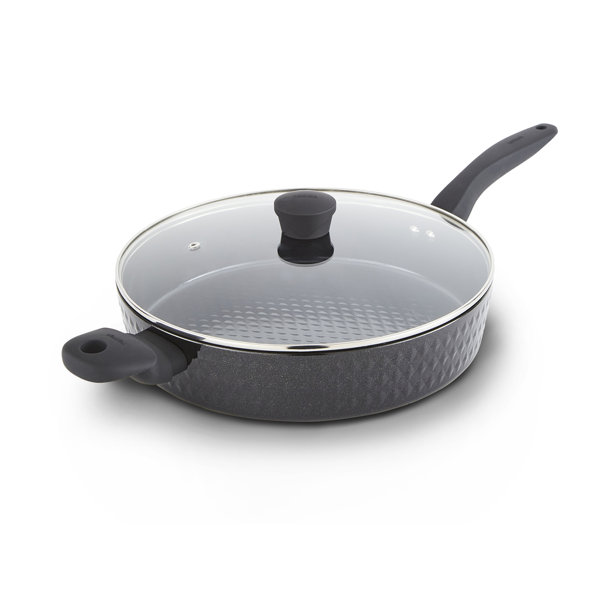 Tower Dimo 4.3L Non-Stick Aluminium Saute Pan with Lid | Wayfair.co.uk