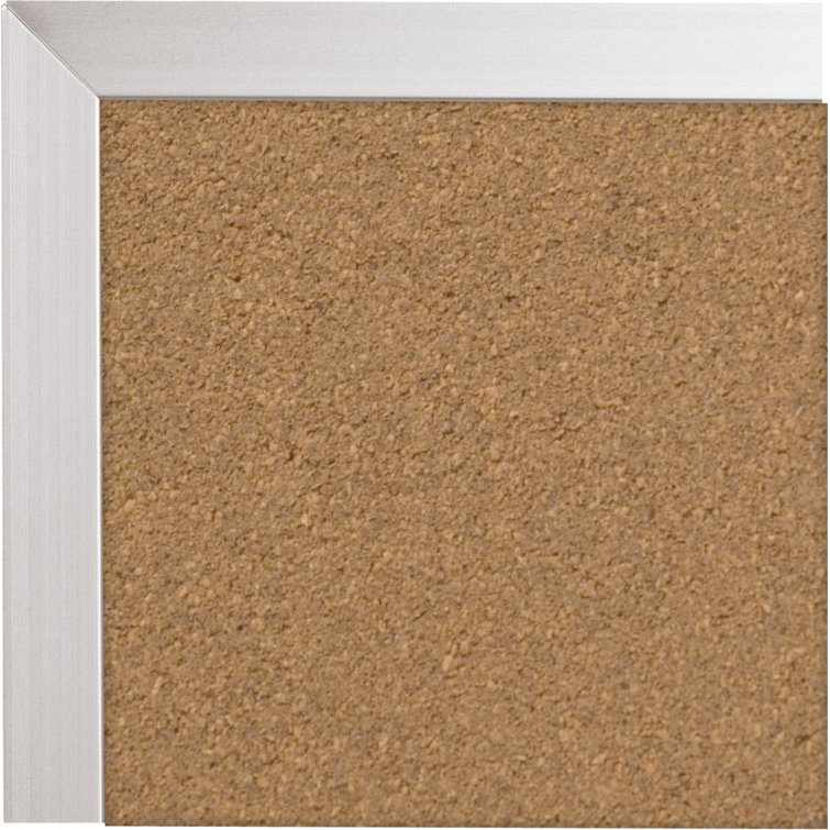 MooreCo Colored Forbo Cork Wall Mounted Cork Framed Bulletin Board ...