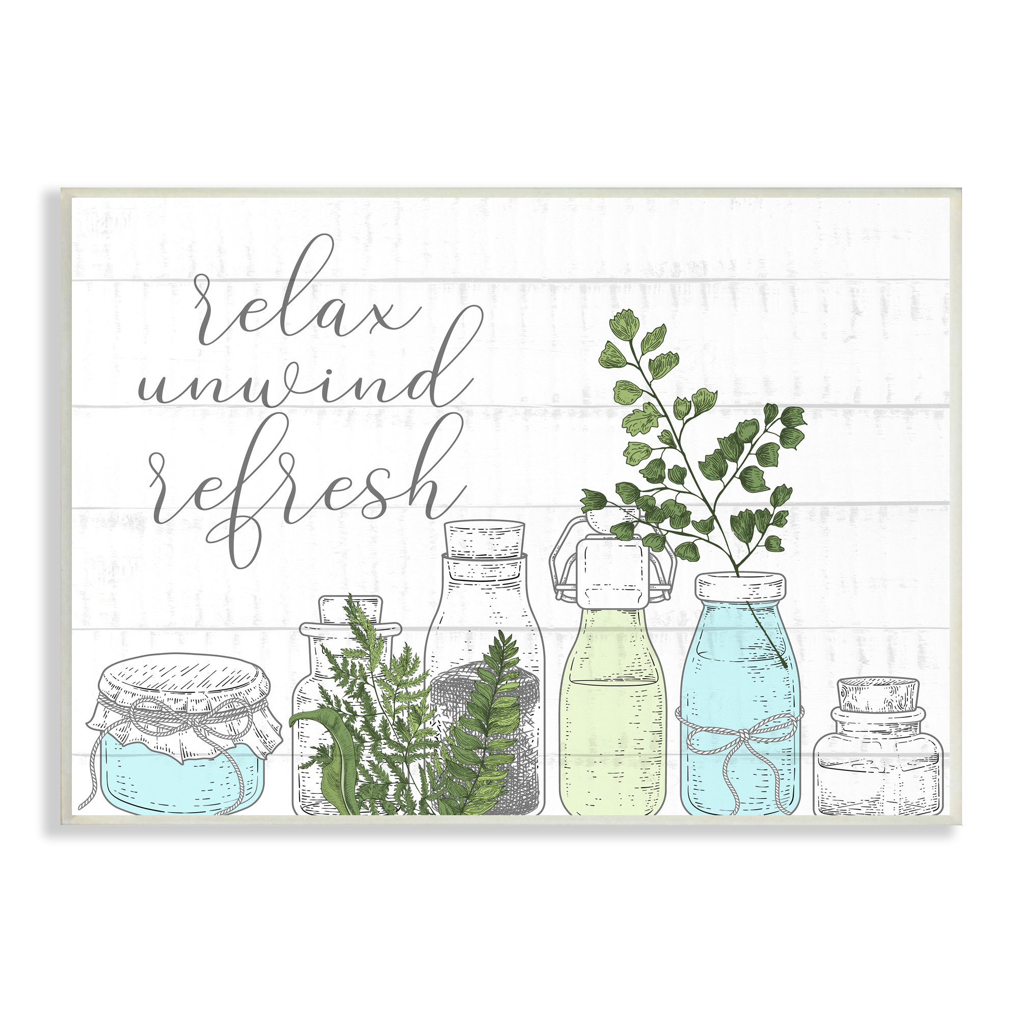 Rosalind Wheeler Relax Unwind Refresh Country Herbs Botanicals Jars ...