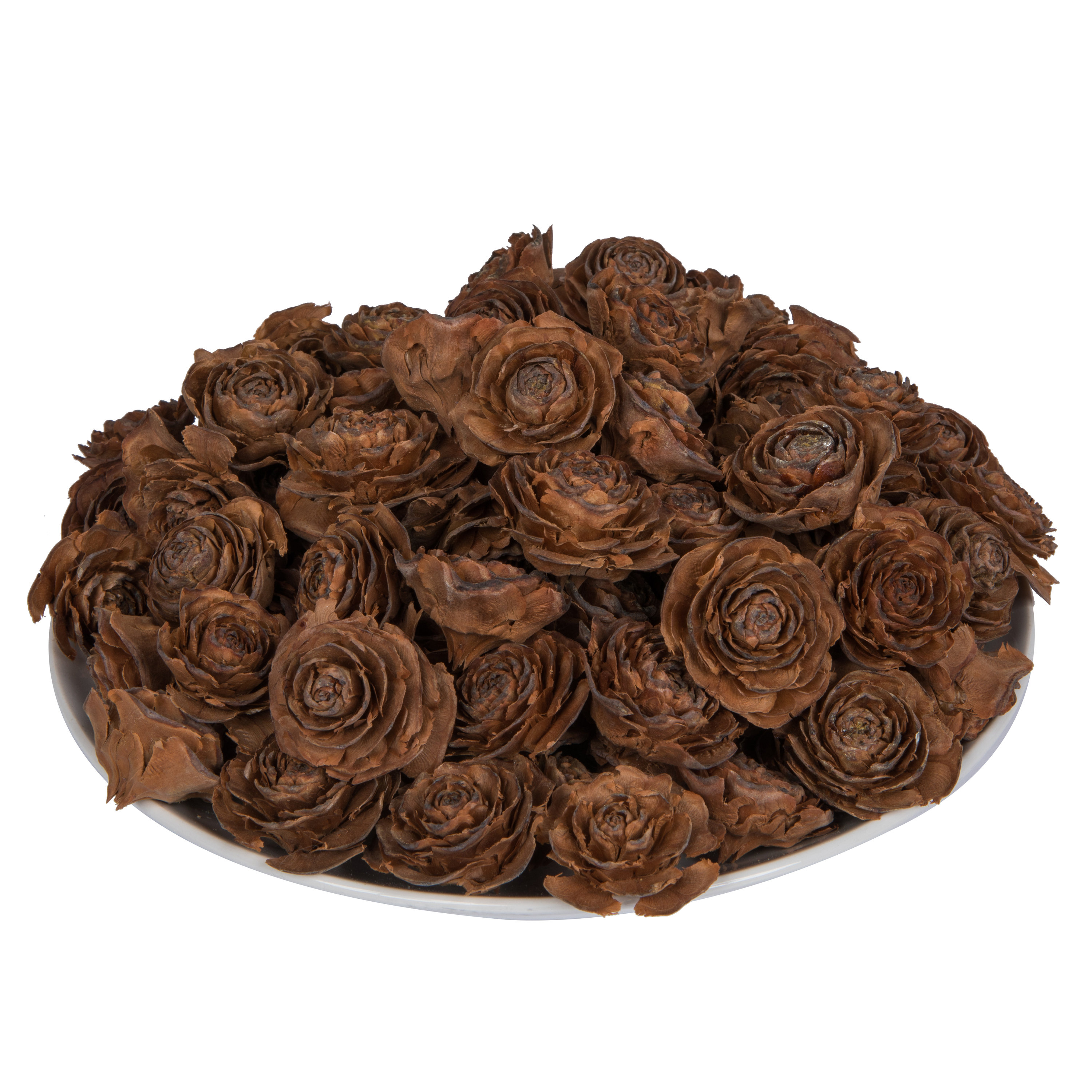 Primrue Natural Botanicals 1.3"-1.8" Cedar Rose 100 Pieces Per Polybag ...