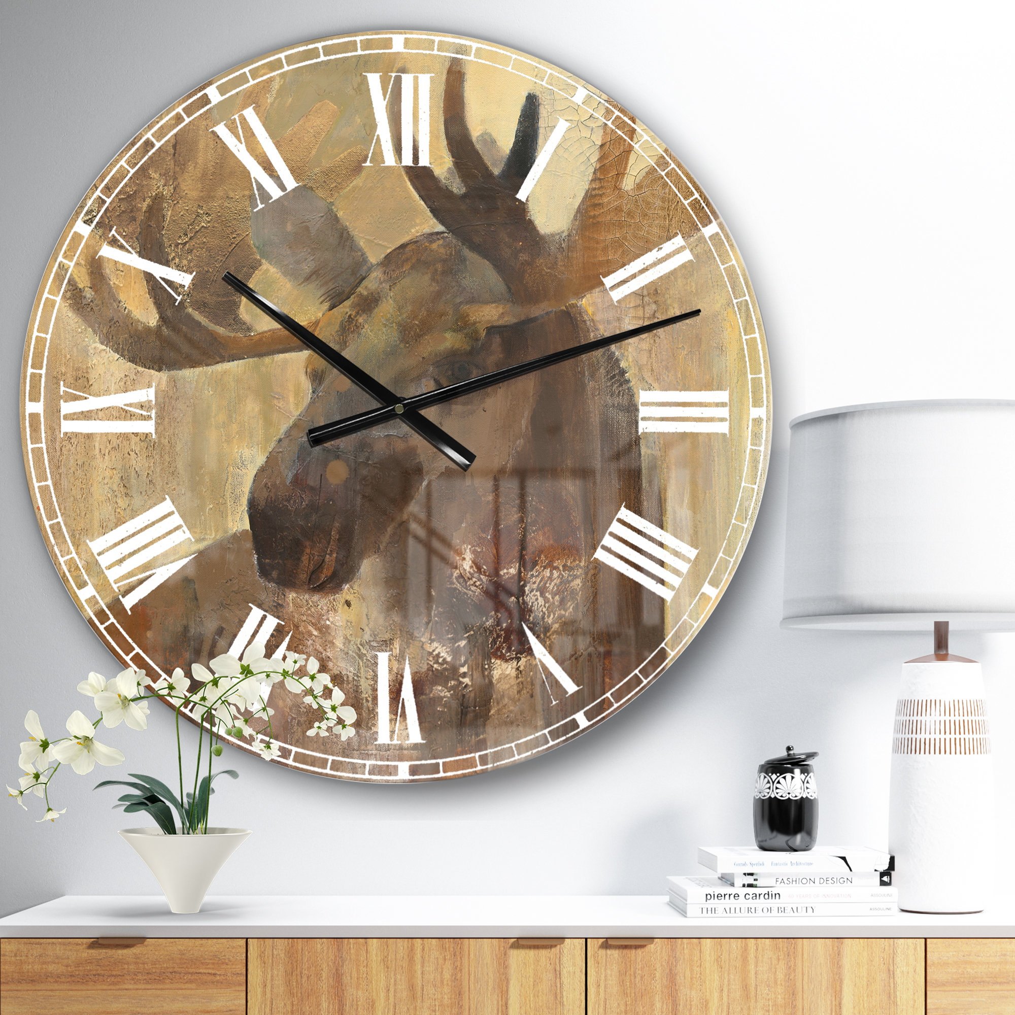 The Twillery Co.® Swigart Oversized Farmhouse Into the Wild Moose Wall ...