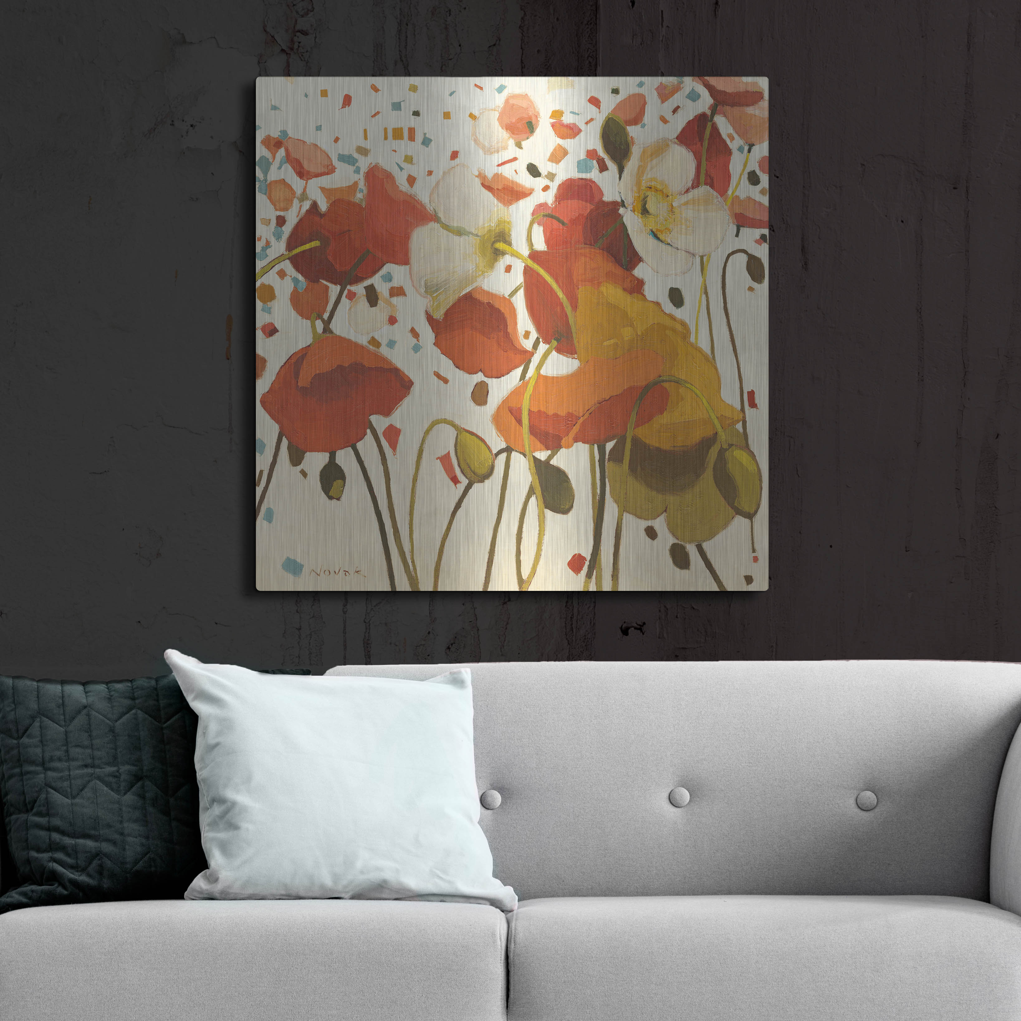 Winston Porter Coral Confetti' by Shirley Novak Metal Wall Art | Wayfair