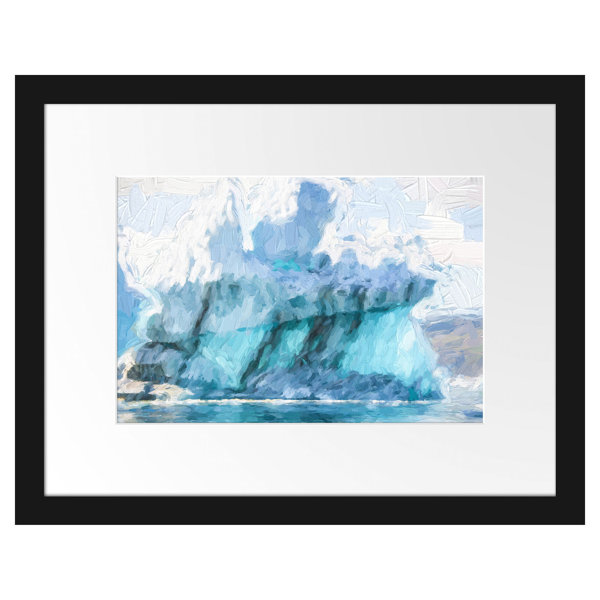 East Urban Home Gerahmtes Poster Gigantischer Eisberg | Wayfair.de