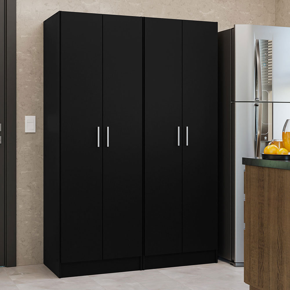 Hokku Designs Kitchen Pantry Set Storage Cabinet 4 Doors 8 Utility ...