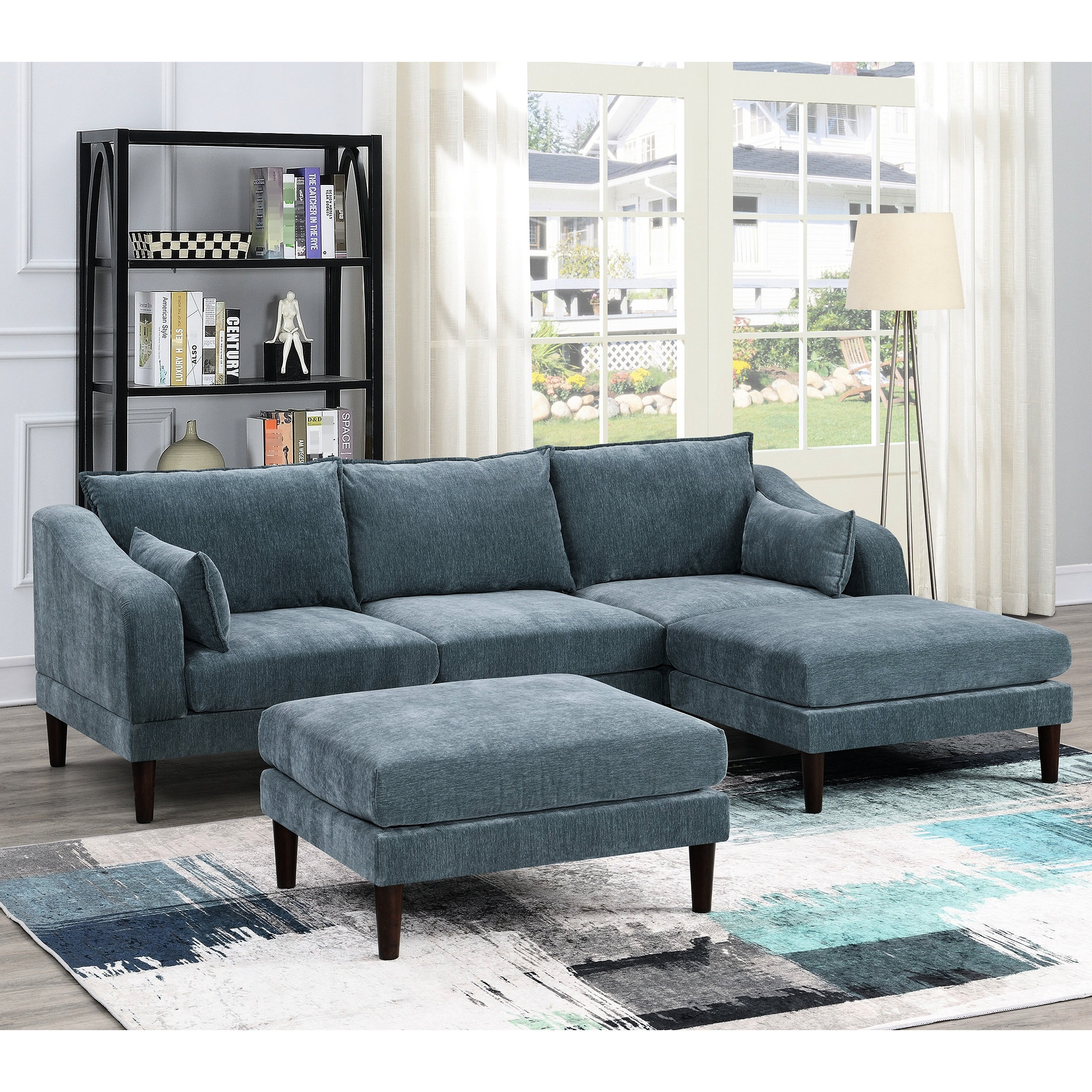 Latitude Run® Contemporary 5Pcs Sectional, One Arm Chairs, Armless ...
