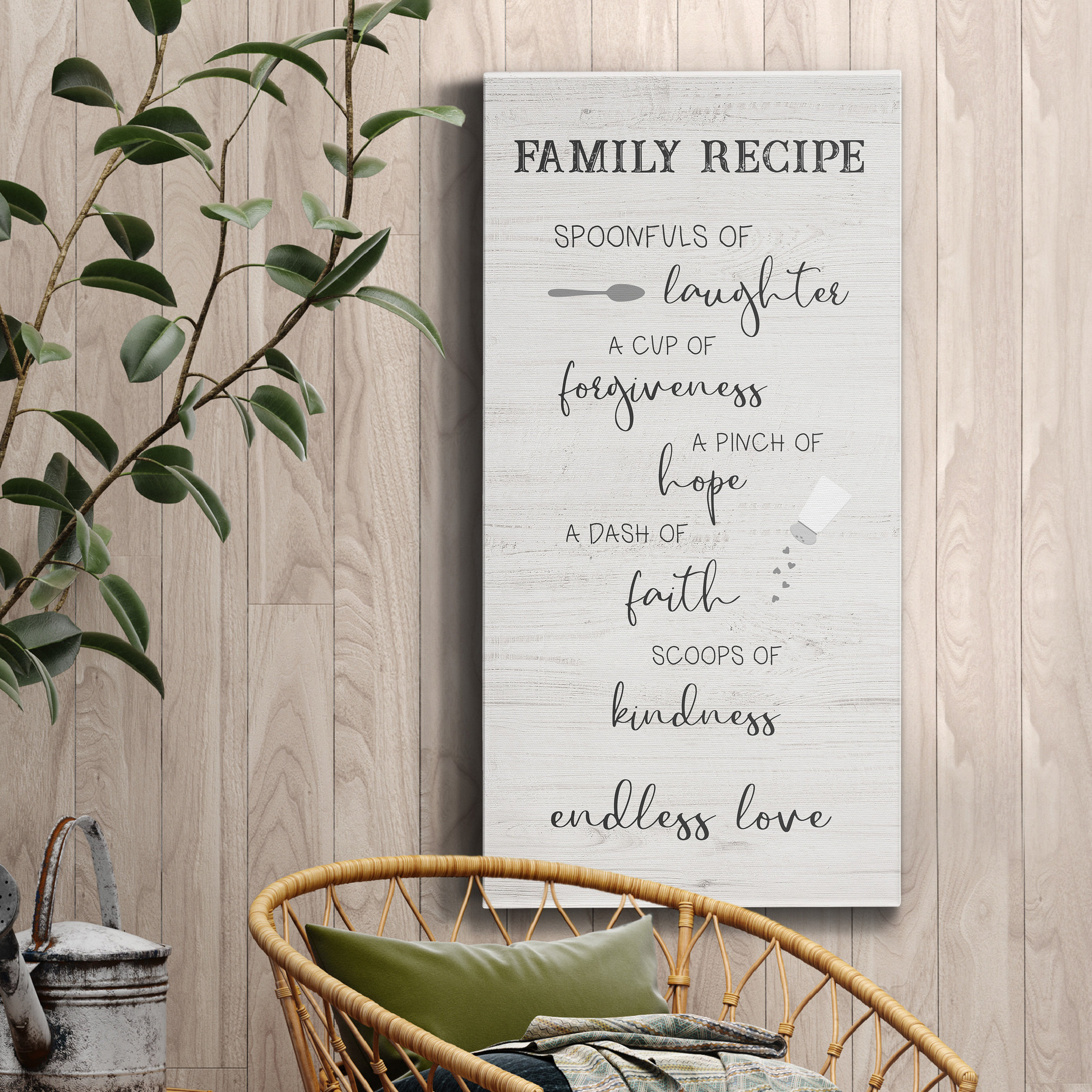 Trinx Family Kitchen Recipe - Wrapped Canvas Textual Art & Reviews ...