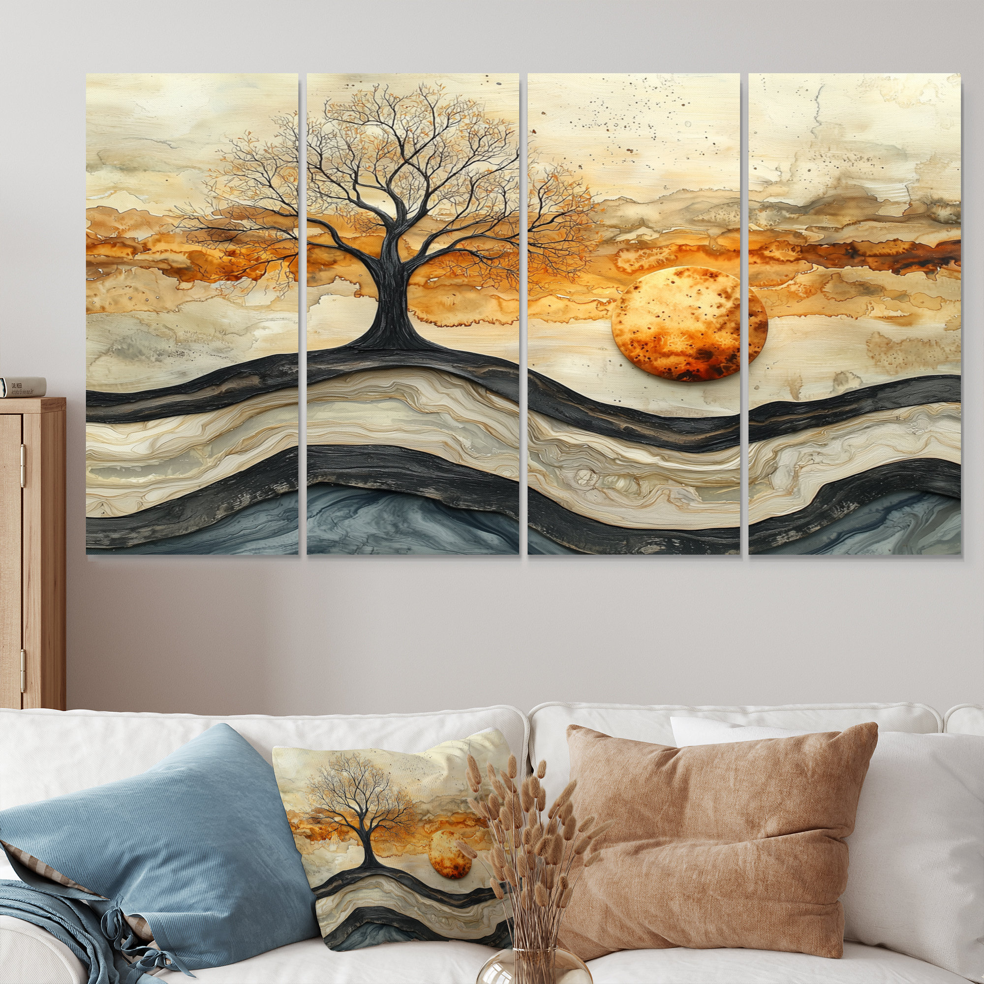 Winston Porter Abstract Winter Trees On Crystal Wood River - Tree Of ...