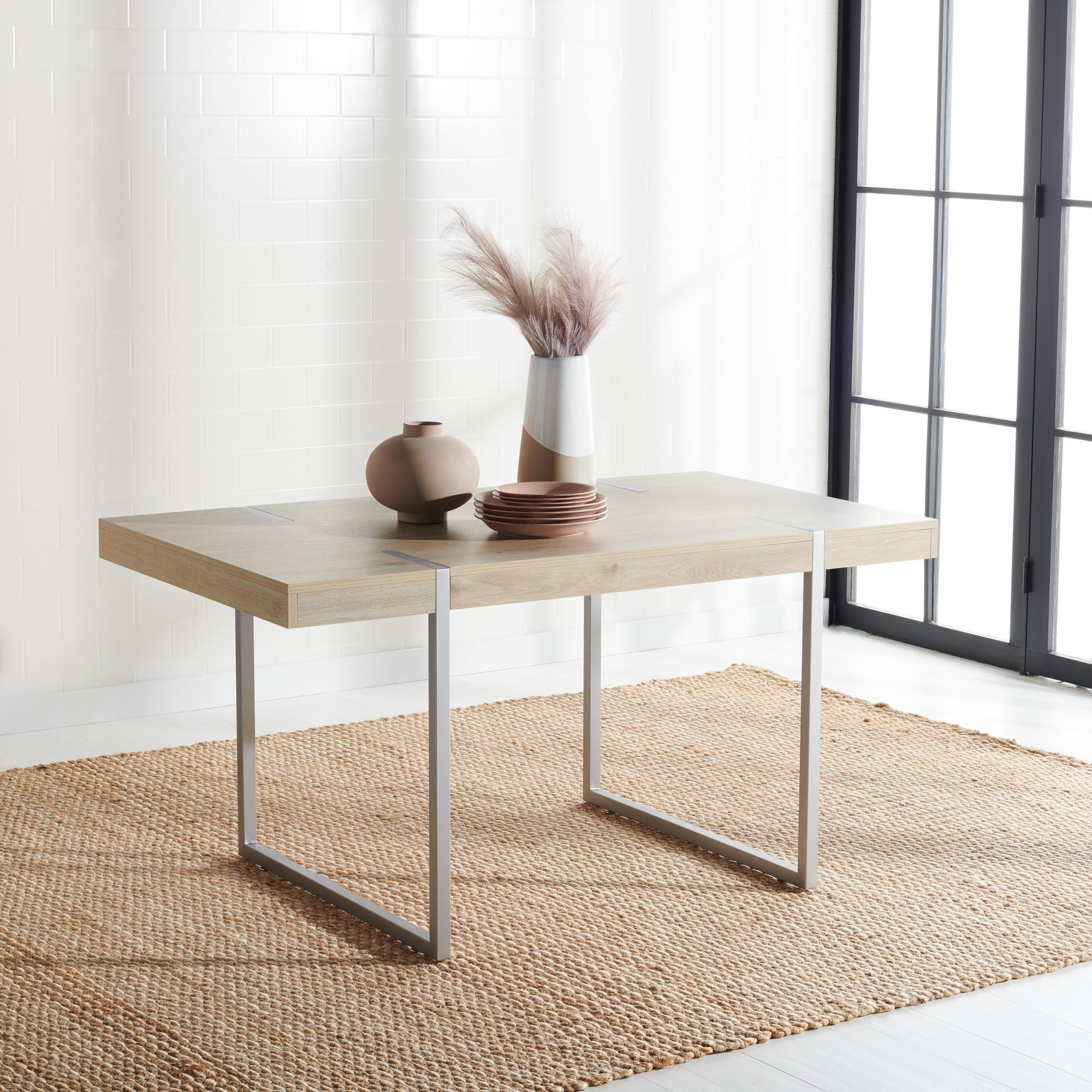 17 Stories Theertha 59.06'' Dining Table & Reviews | Wayfair