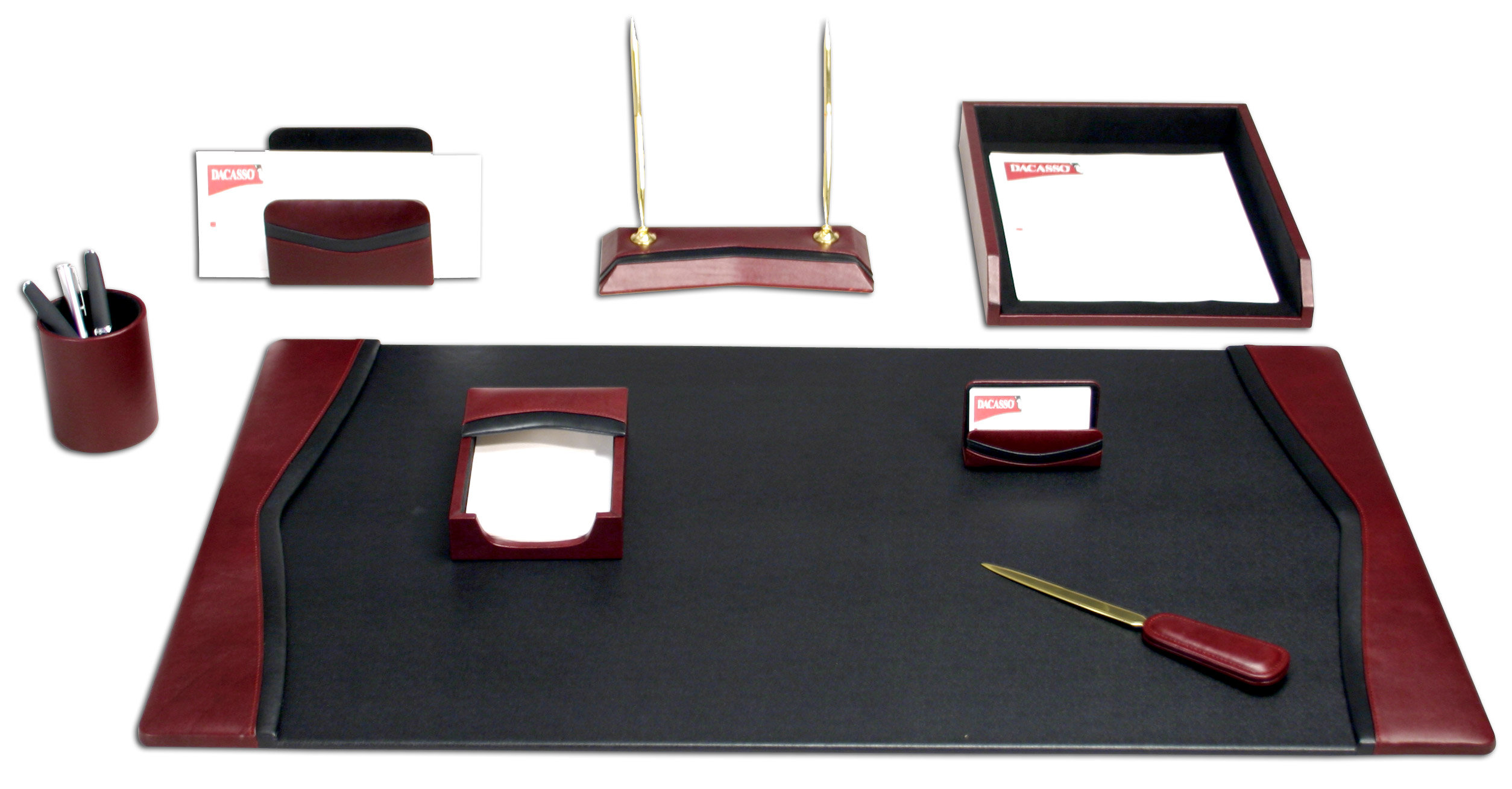Dacasso 8 Piece Desk Set | Wayfair