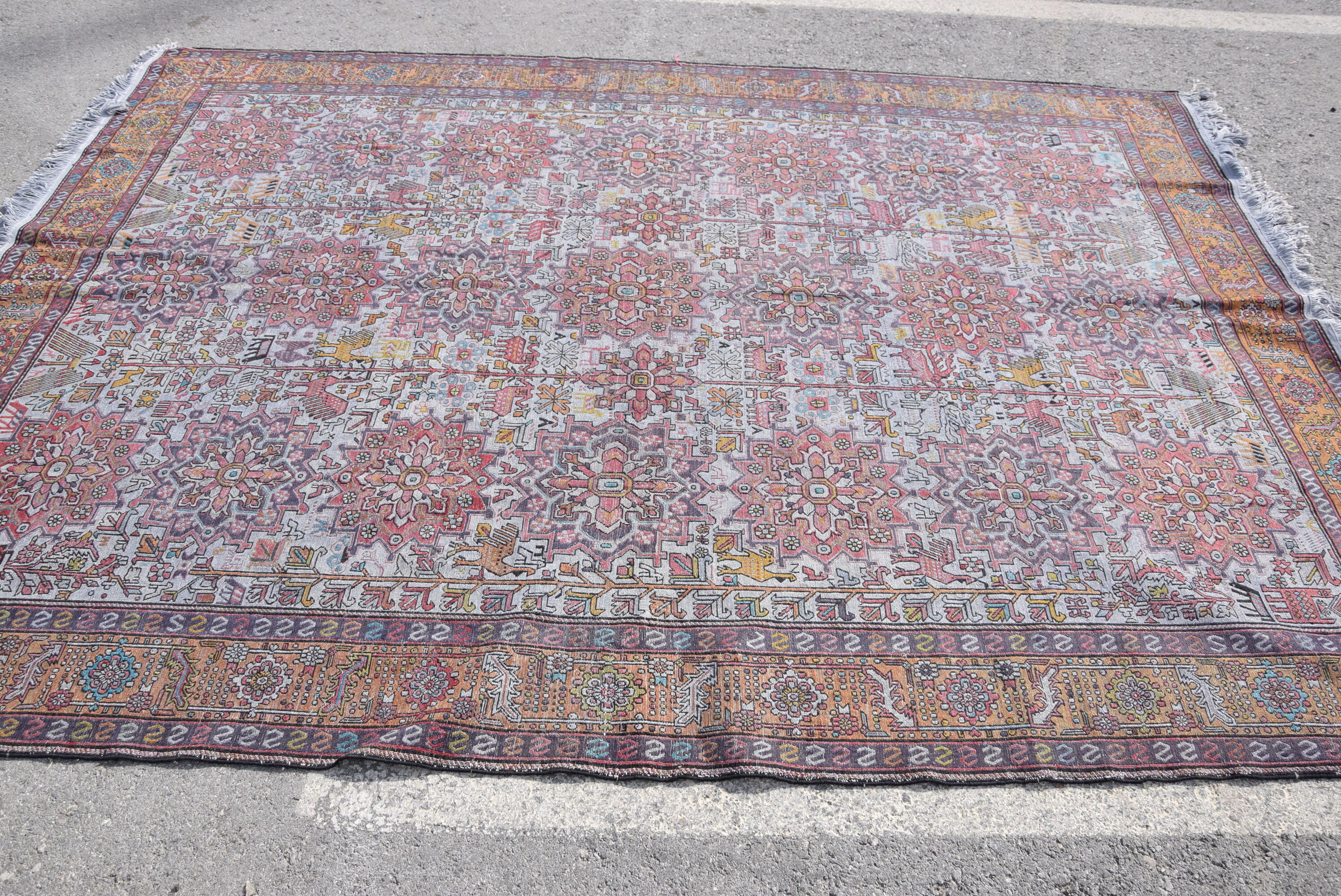 kayra export Large Vintage Turkish Kilim Rug Ideal for Living Room and ...