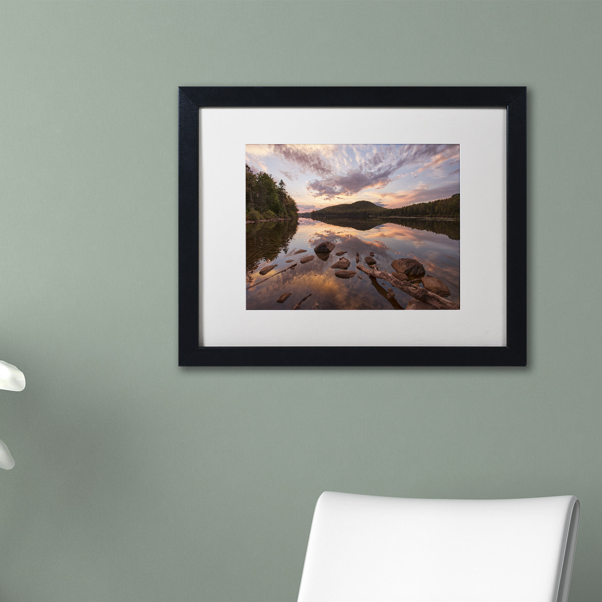 Millwood Pines "Kettle Pond Sunset" by Michael Blanchette Framed ...