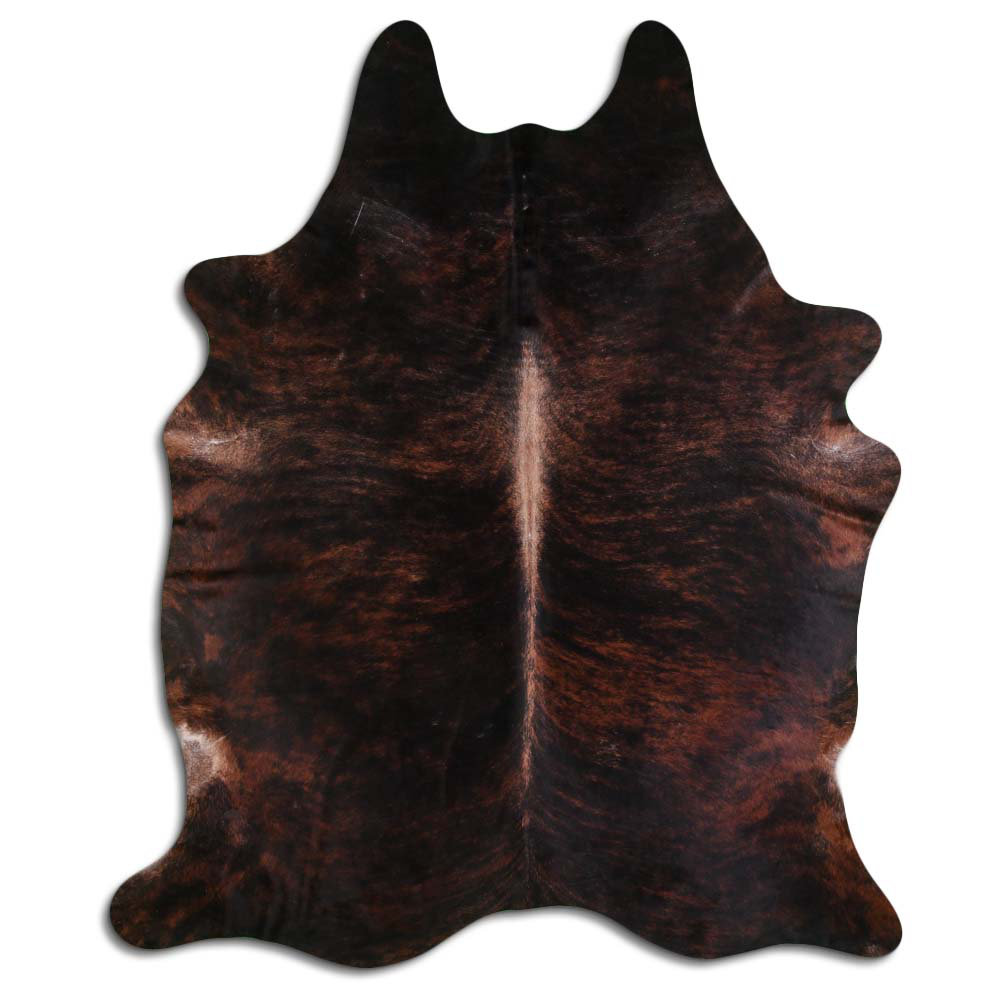 Union Rustic NATURAL HAIR ON Cowhide RUG DARK BRINDLE 3 - 5 M GRADE A ...