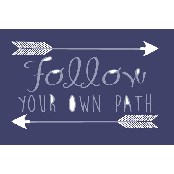 Happy Larry Follow Your Path Blue | Wayfair.co.uk