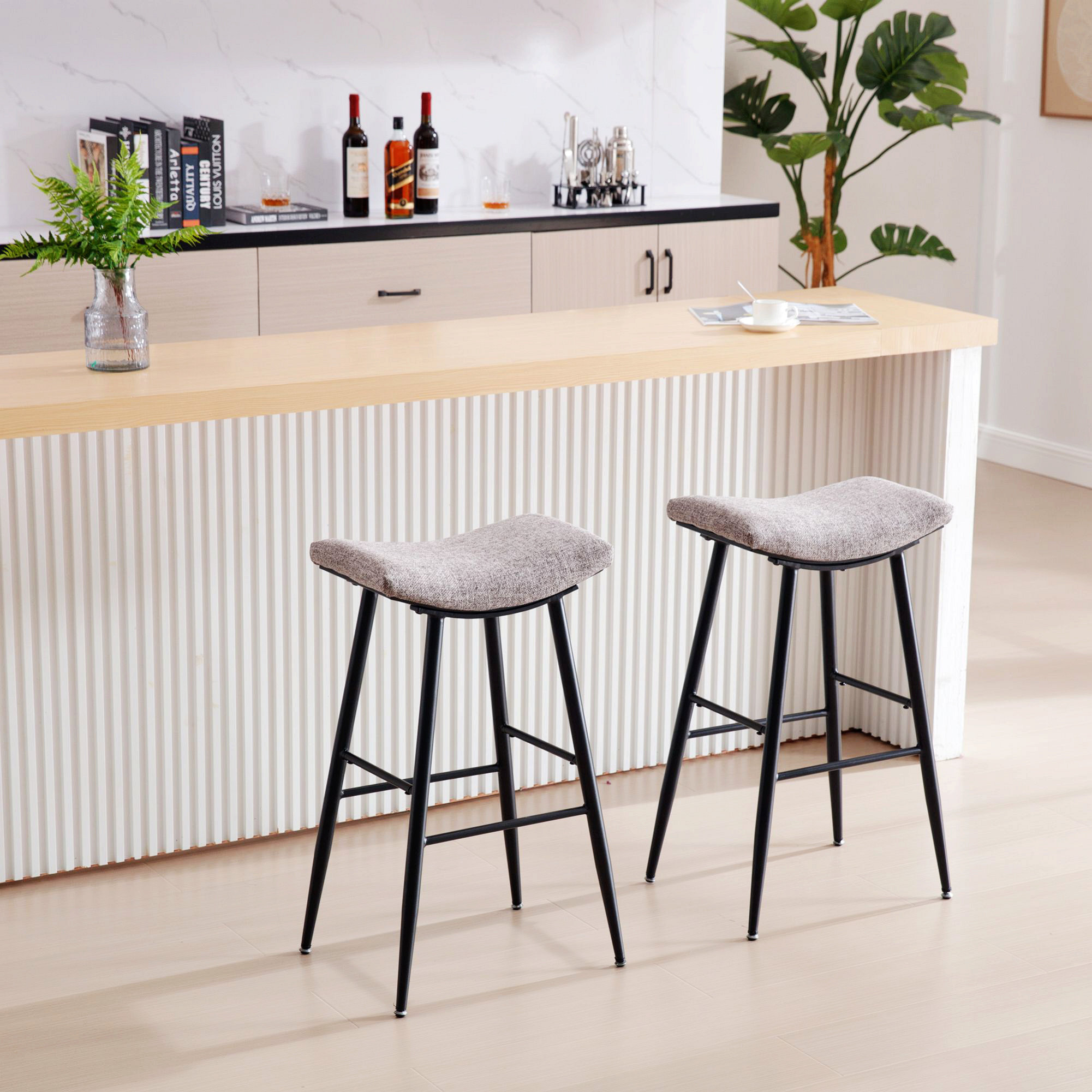 Latitude Run® Kyaisha Counter Height Bar Stool, Dining Stool ...
