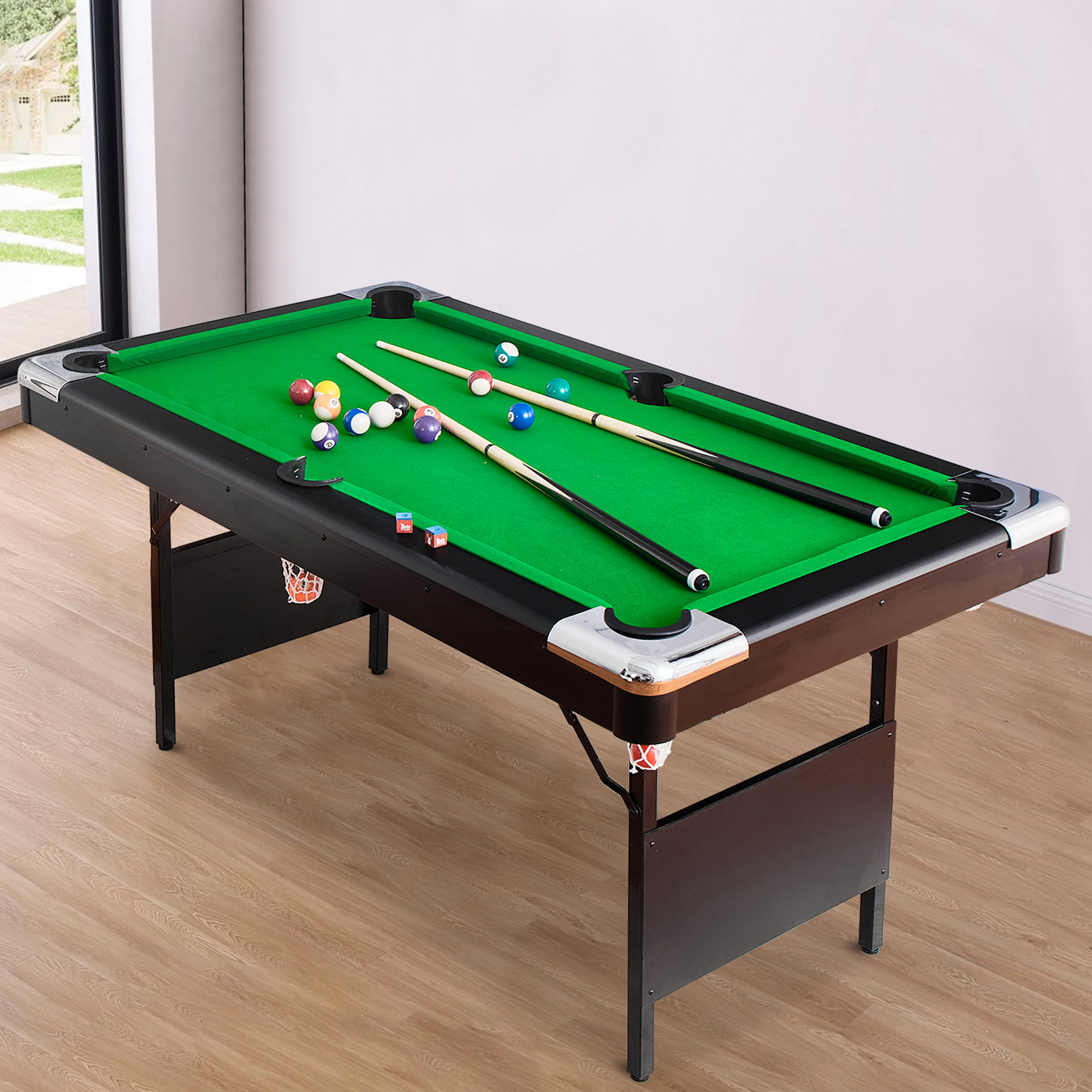 Vandia 5.5ft Foldable Children's Billiard Table - Compact And Fun ...