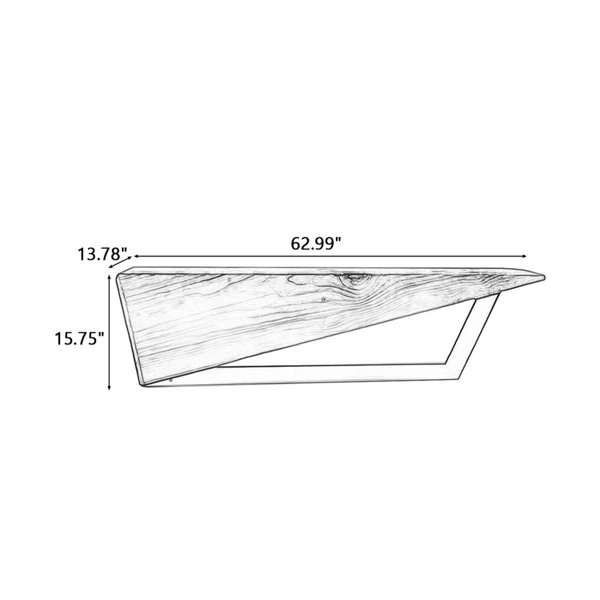 Latitude Run® Meuble télé Modern Burlywood - Wayfair Canada