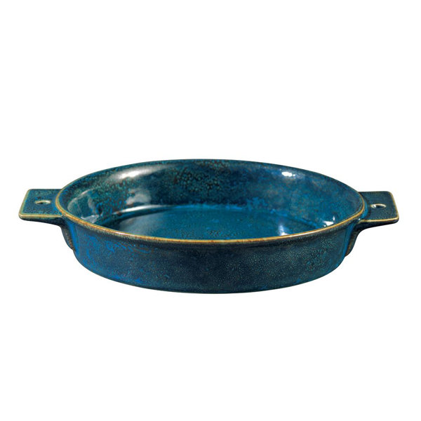 Oneida Studio Pottery Blue Moss Tapas Dish W/ Handle, 7.5 In By Oneida ...