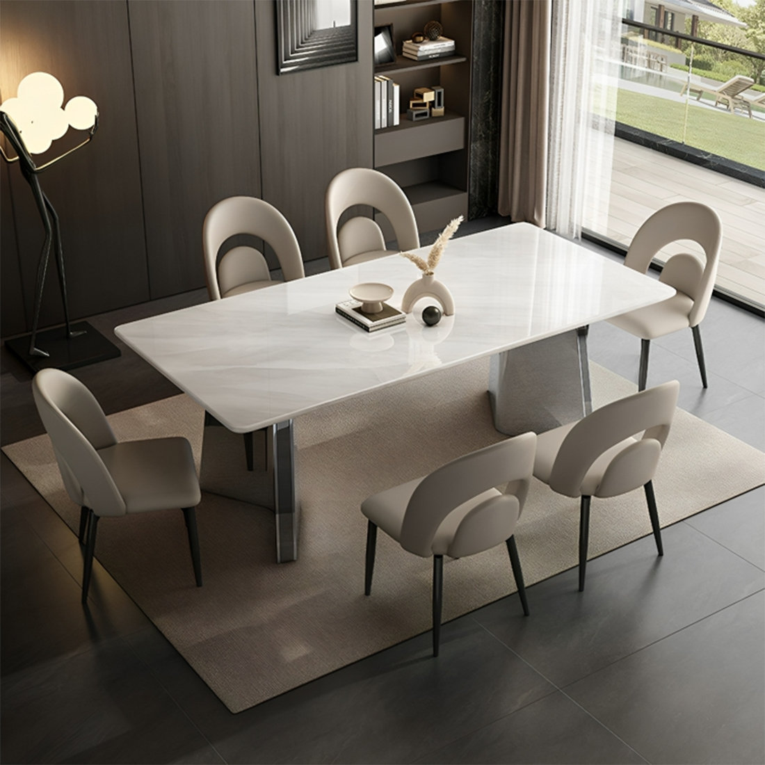 DineElegance.r Rectangular 35.43'' W Dining Set | Wayfair