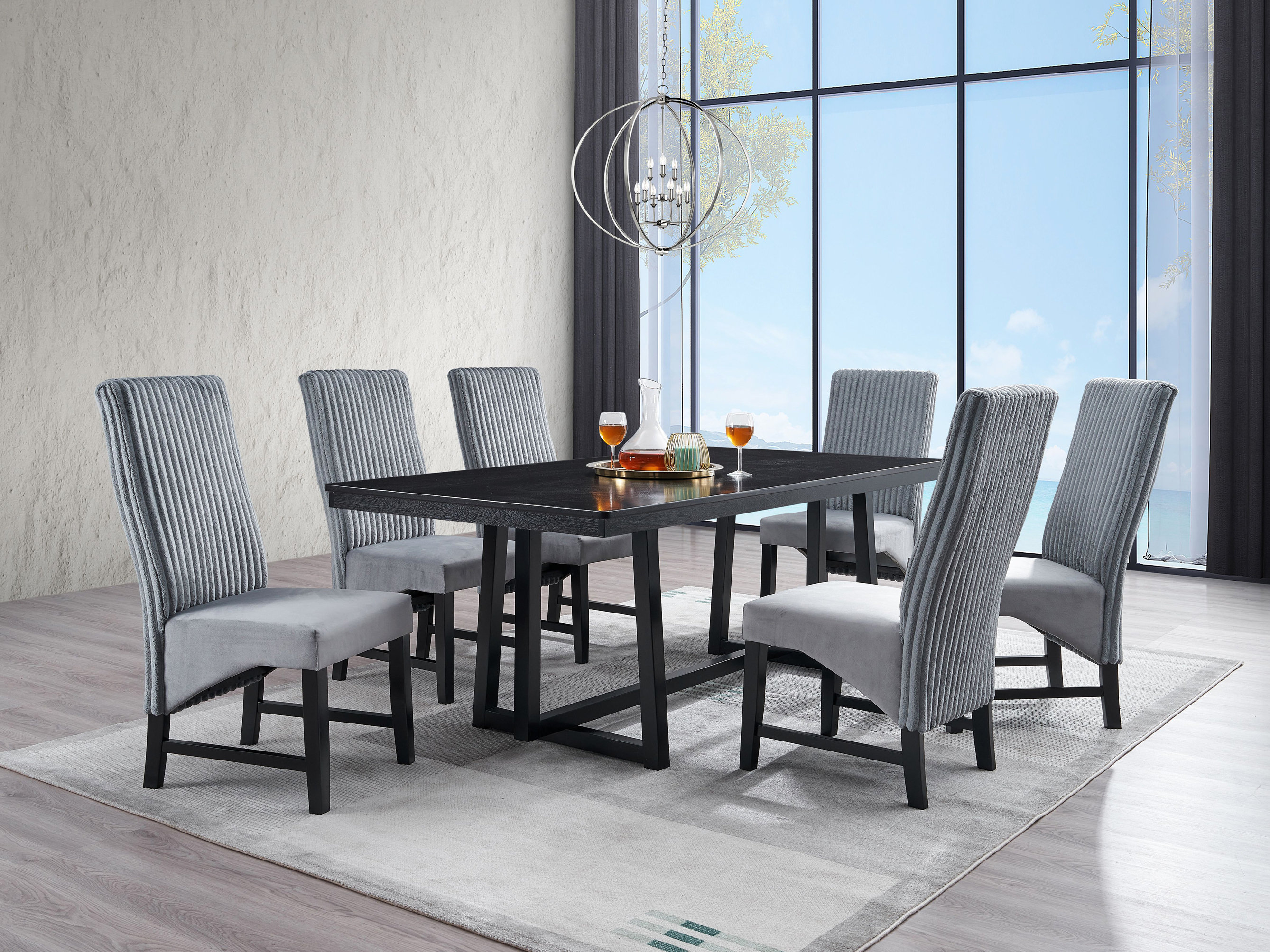 Red Barrel Studio® 7Pcs Dining Room Set | Wayfair