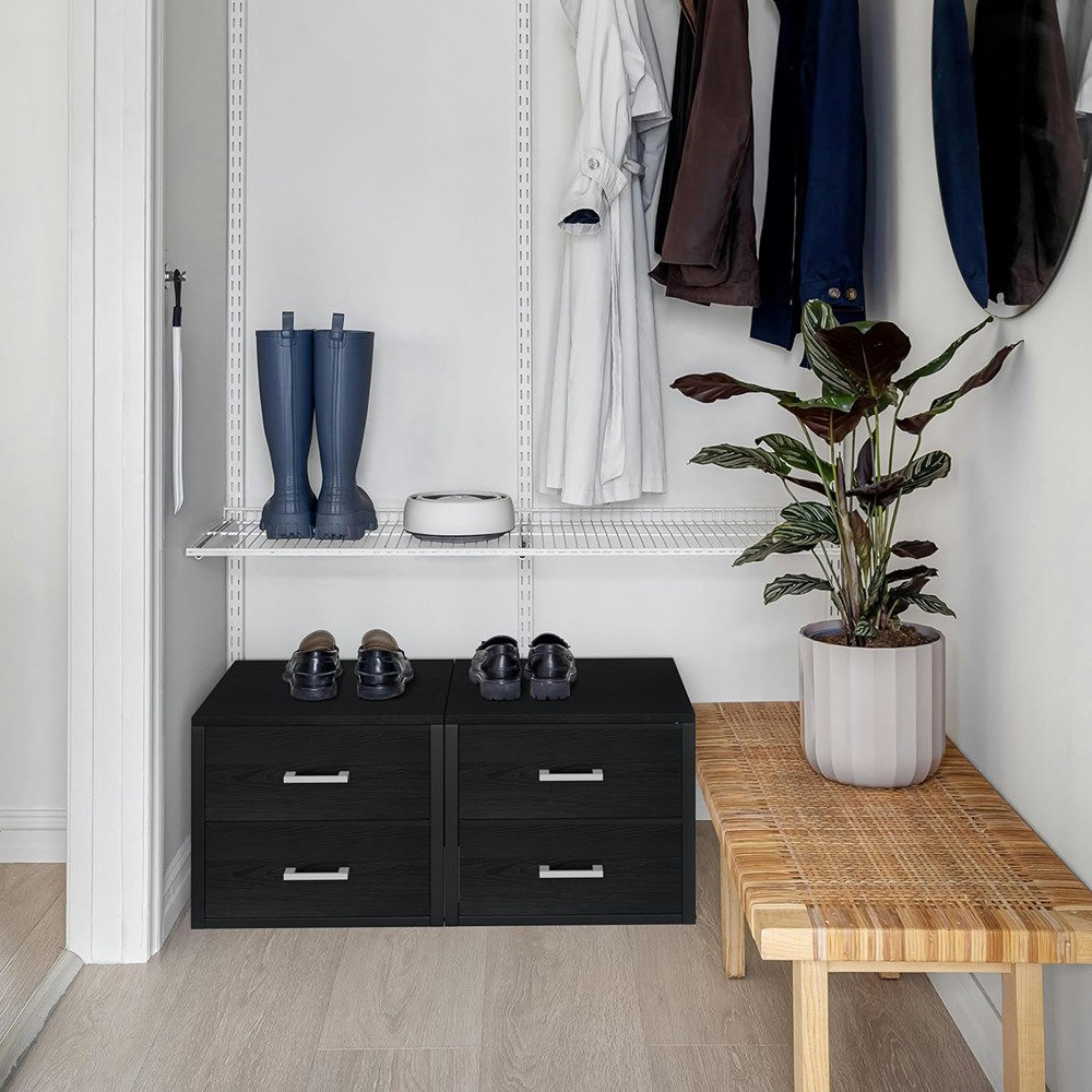 17 Stories BOLUO Stackable Storage Drawers Closet Organizers And ...