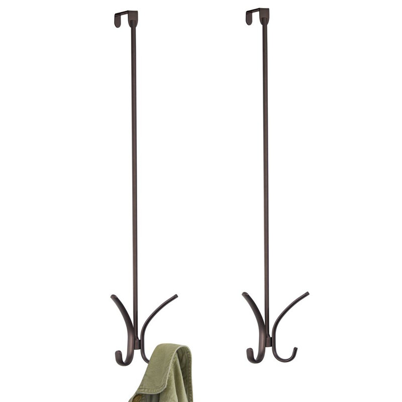 iDesign Easy Reach Over-the-Door Quad Hook for Clothes, Towels, or ...