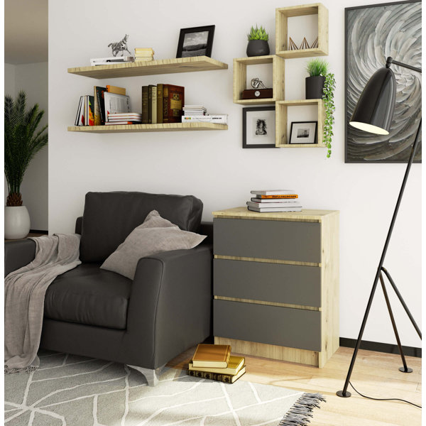 Brambly Cottage Sharpley Particle Board Rectangle Storage Unit Accent ...