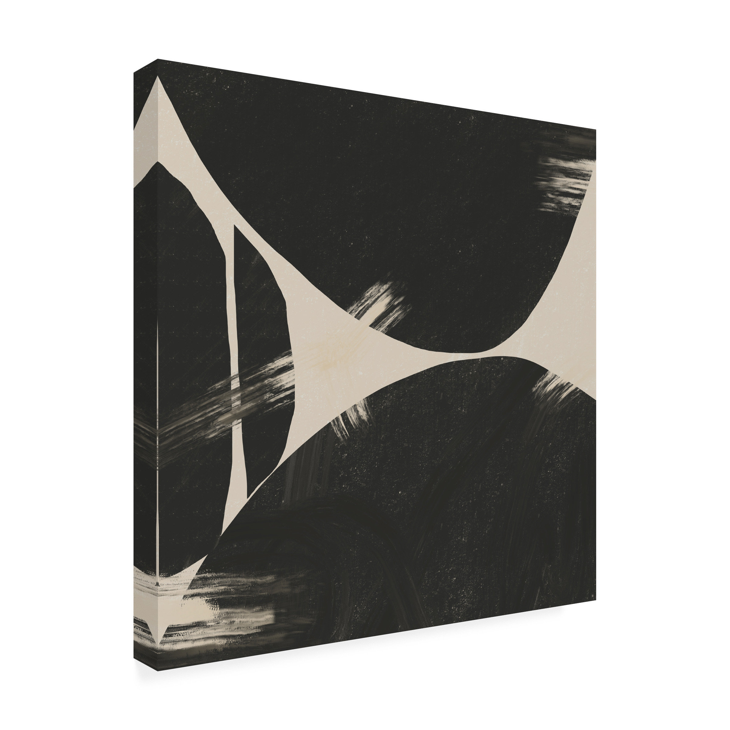 Ebern Designs Little Dean Black Abstract Study Canvas Art - Wayfair Canada