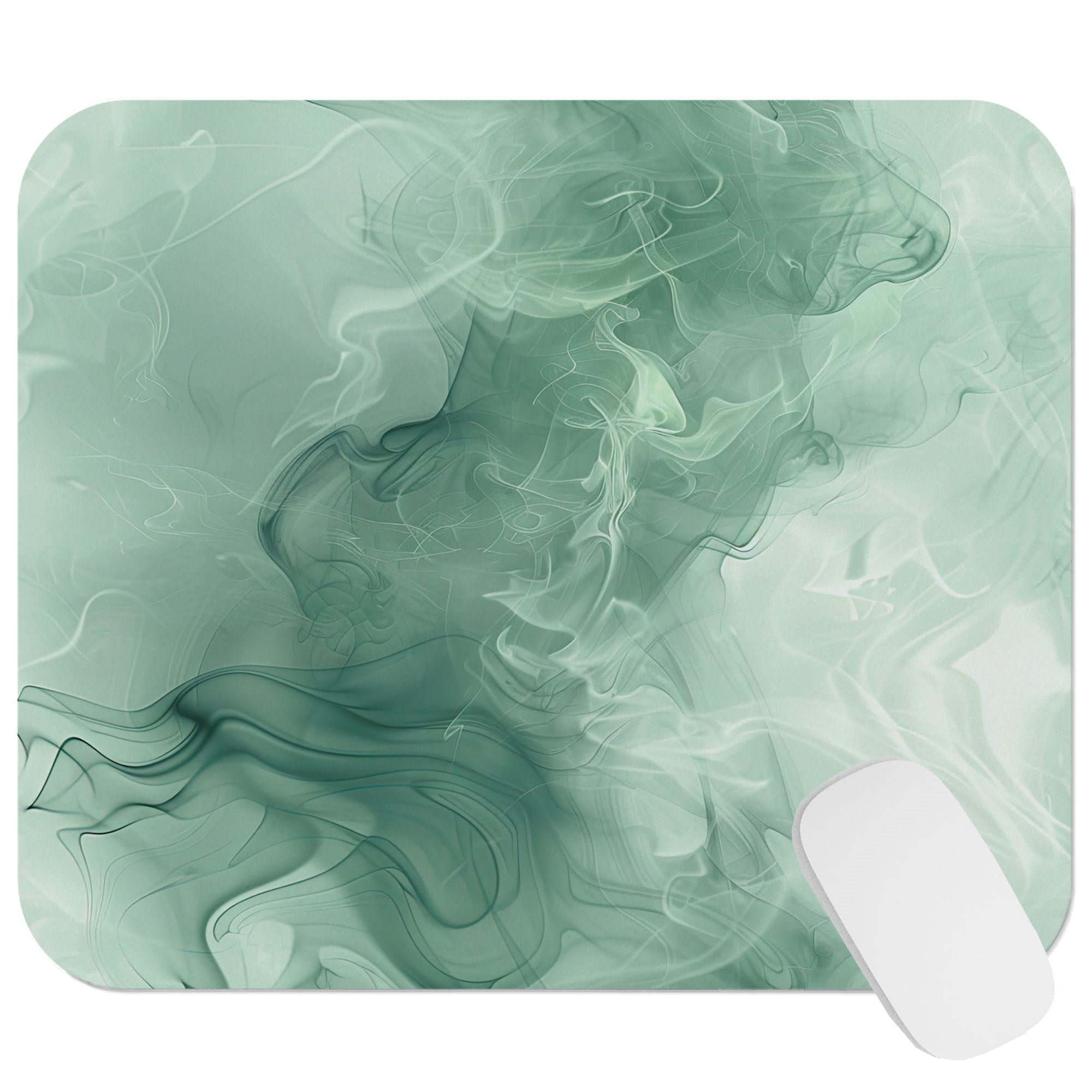 Ivy Bronx Abstract Green Myst VI Modern Gaming Cute Office Laptop Desk ...