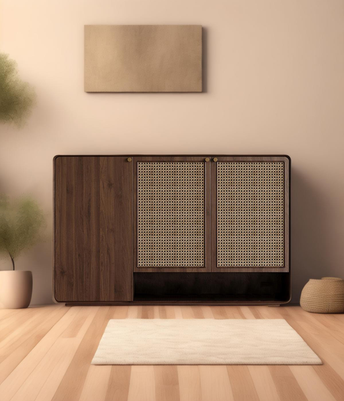 GLIDAS 43,31 po de hauteur; brun; bois de pin massif; bois massif et ...