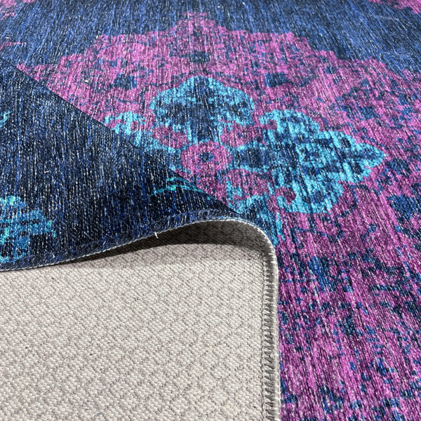 Bungalow Rose Rectangle Vinush Area Rug with Non-Slip Backing | Wayfair