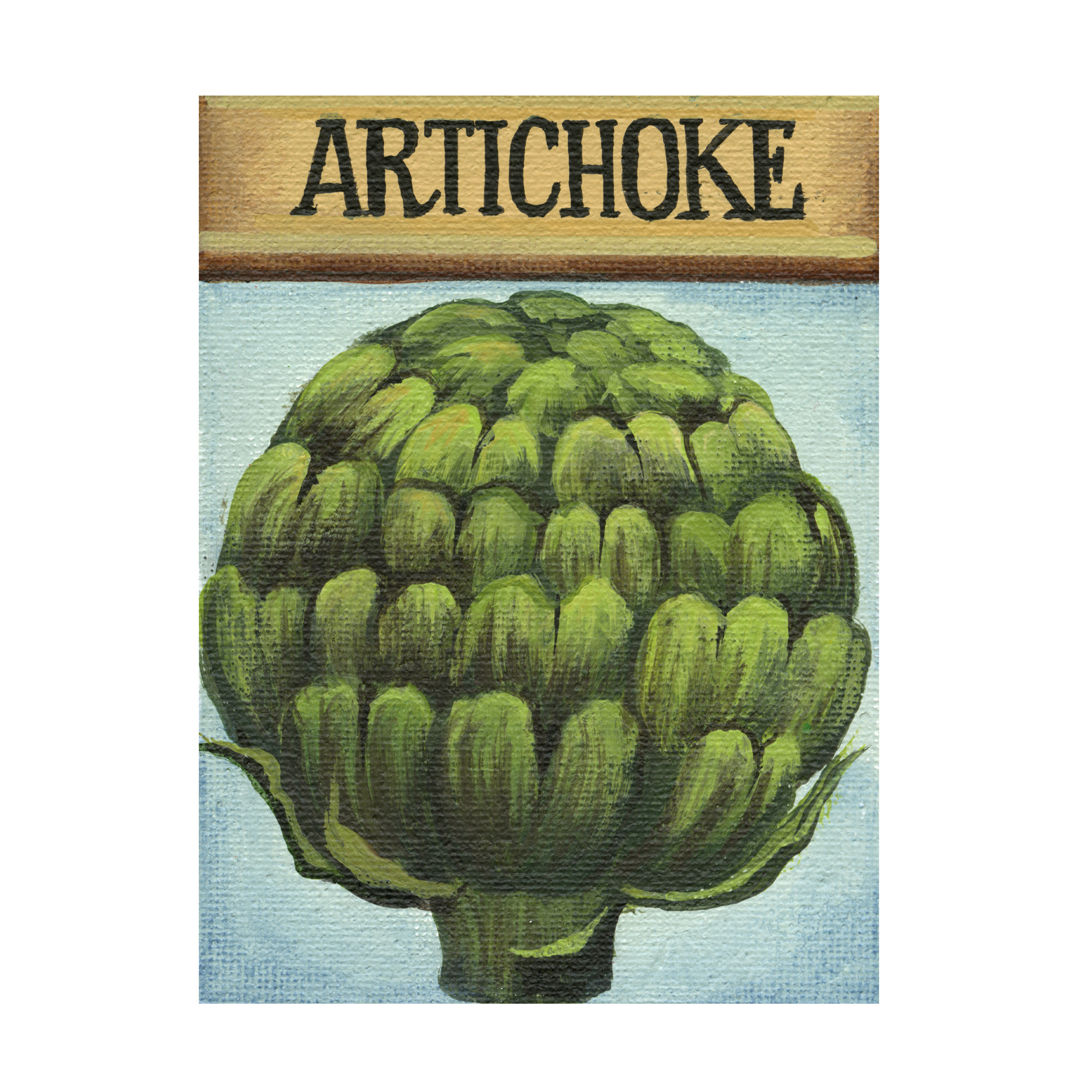 Rosalind Wheeler Debbi Wetzel Seed Packets 08 - Artichoke Canvas Art ...