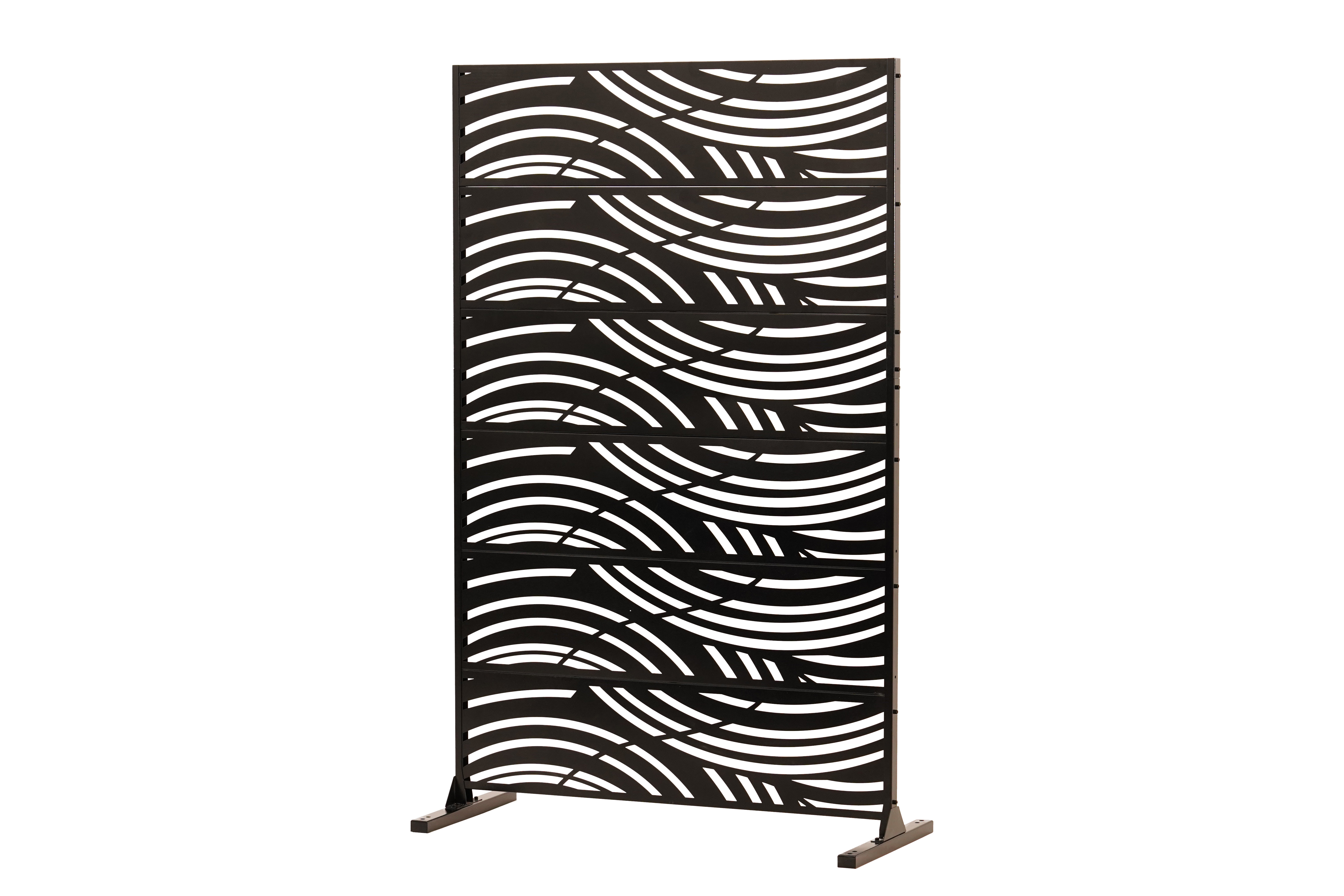 EASCOM 71.5"H X 47.2"W Outdoor Privacy Screen Freestanding, Decorative ...