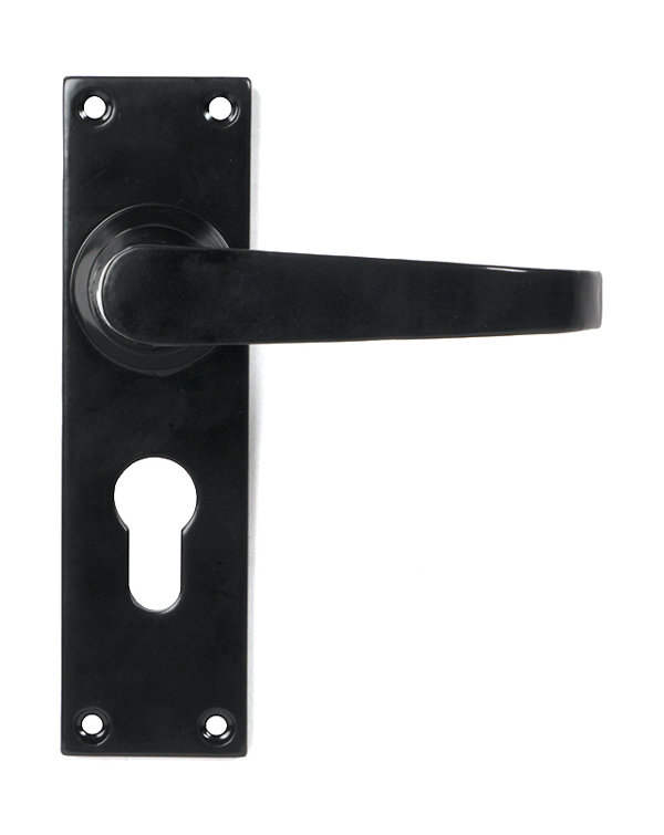 From The Anvil Black Deluxe Lever Euro Lock Set | Wayfair.co.uk